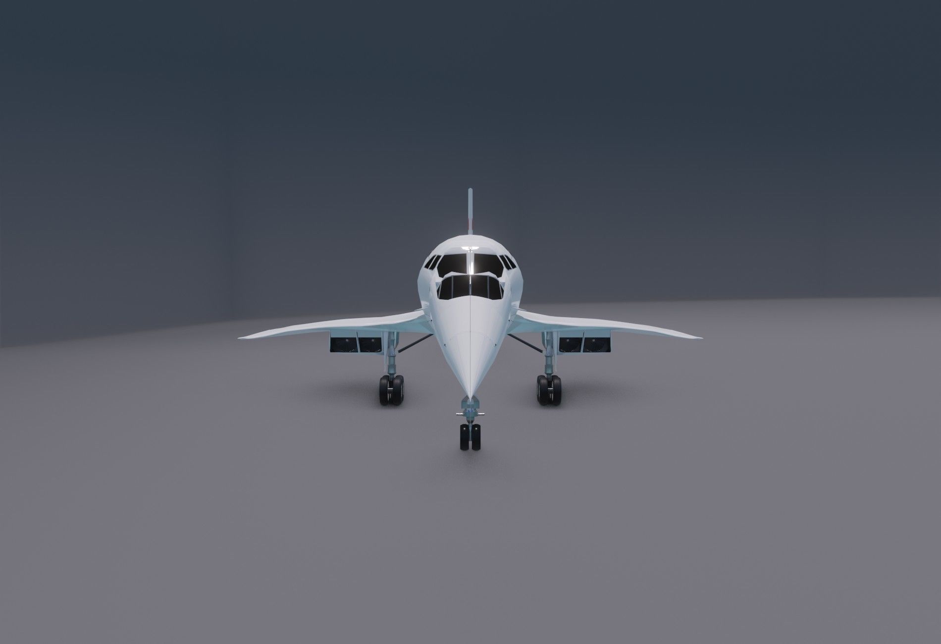 Concorde 3D model animated rigged | CGTrader