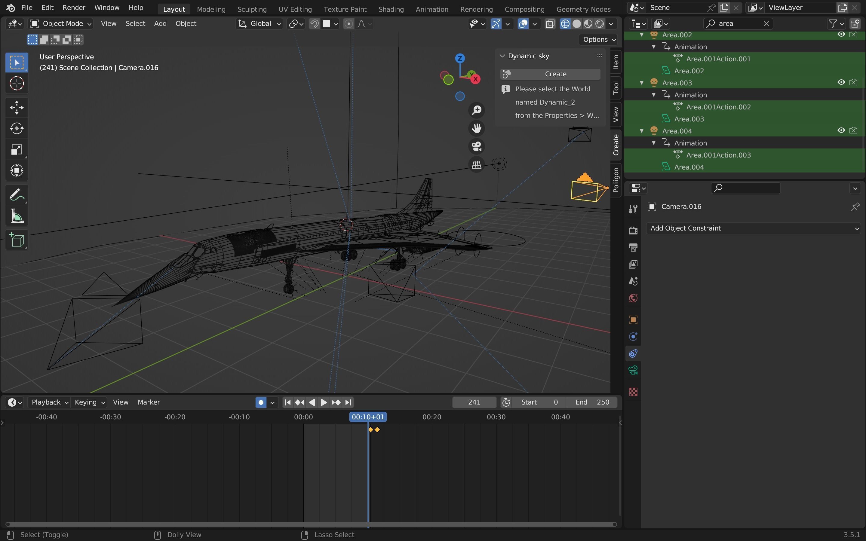 Concorde 3D model animated rigged | CGTrader