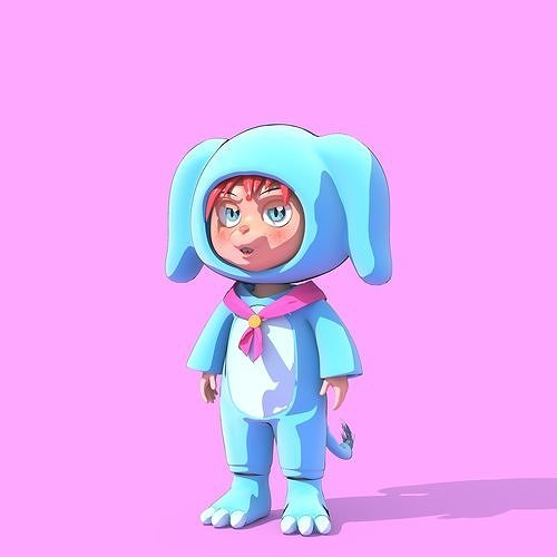 Bunny Collection 1116 3D model | CGTrader