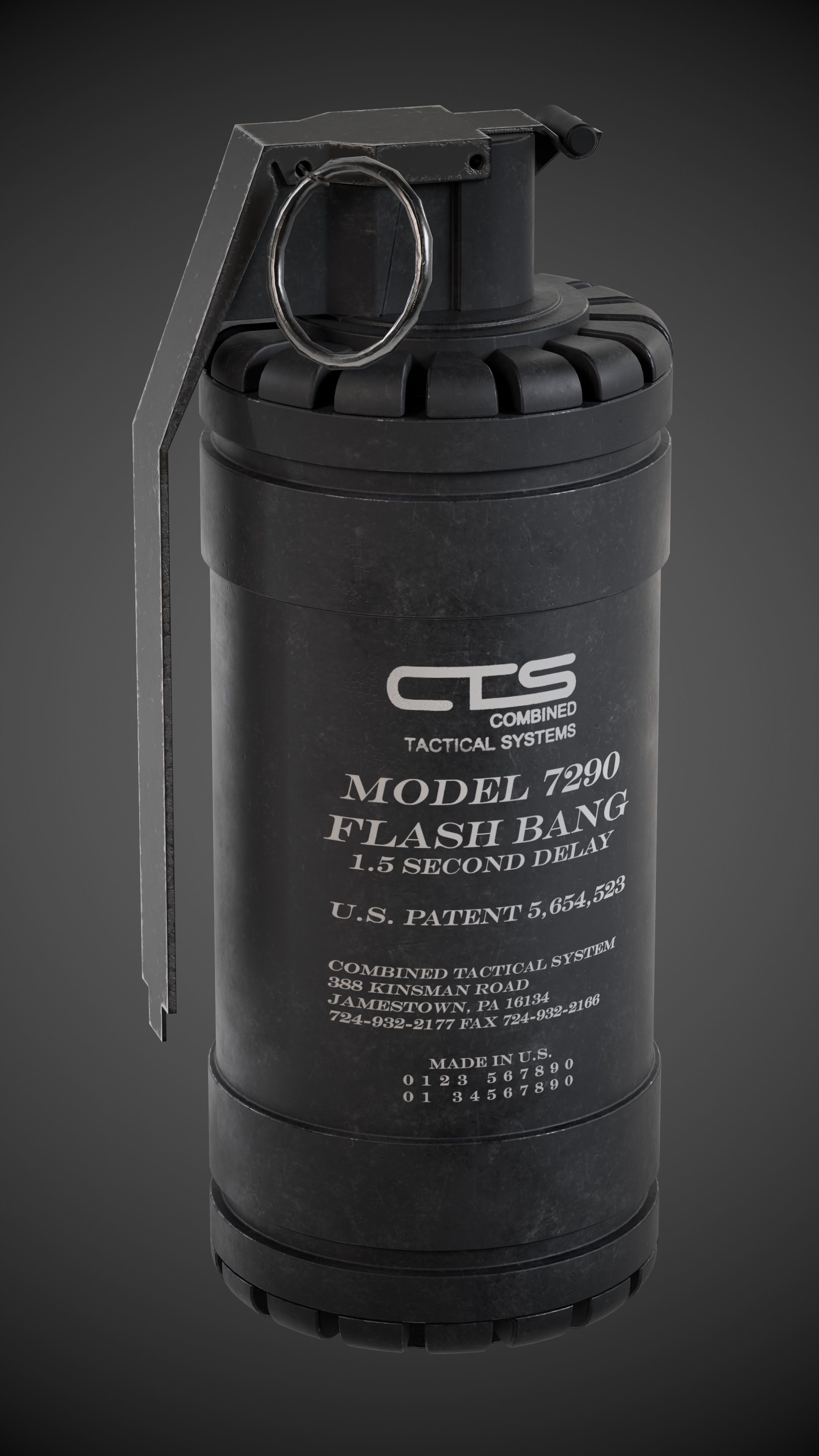 3D model Flashbang grenade VR / AR / low-poly | CGTrader