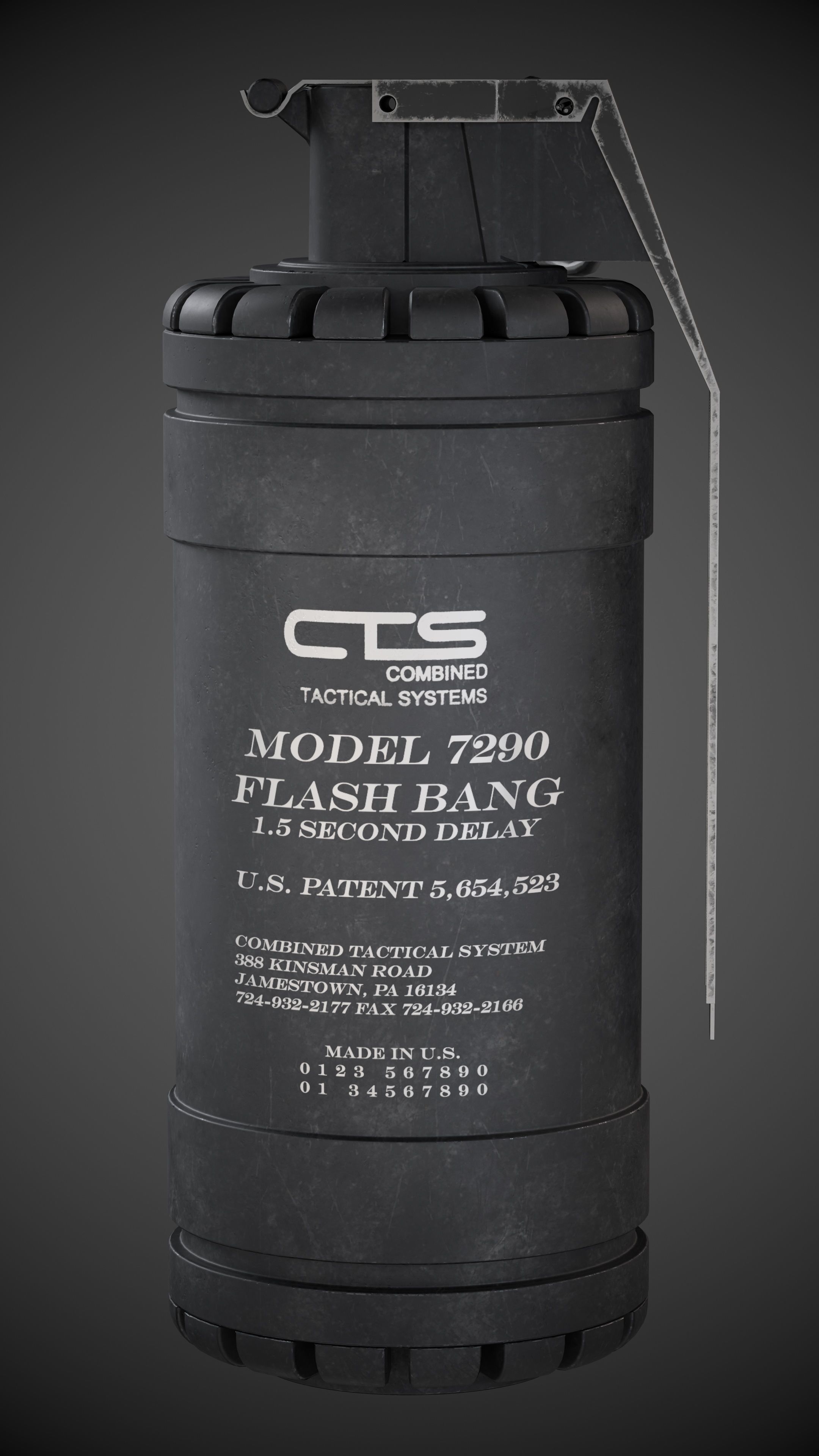 3D model Flashbang grenade VR / AR / low-poly | CGTrader