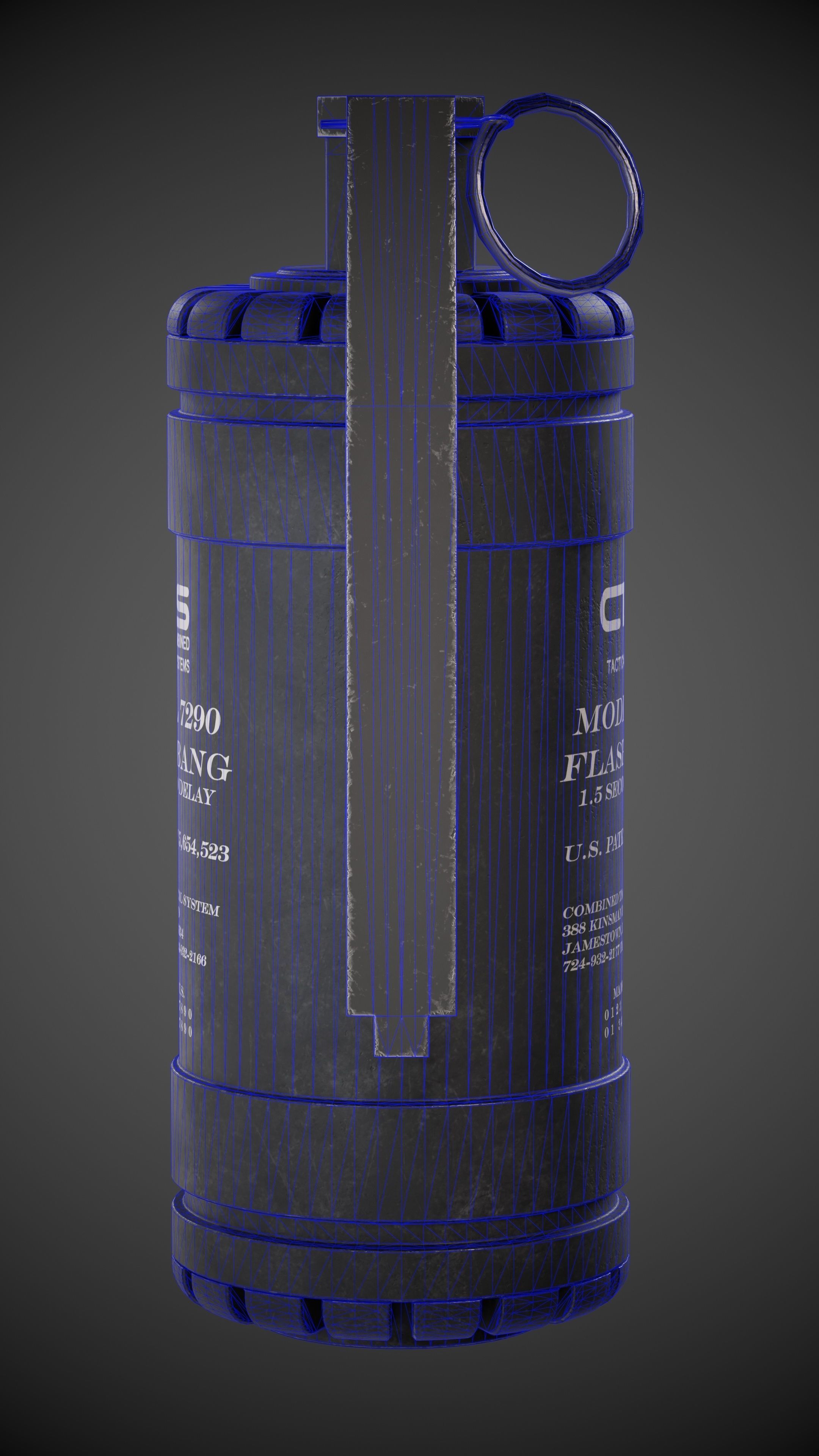 3D model Flashbang grenade VR / AR / low-poly | CGTrader