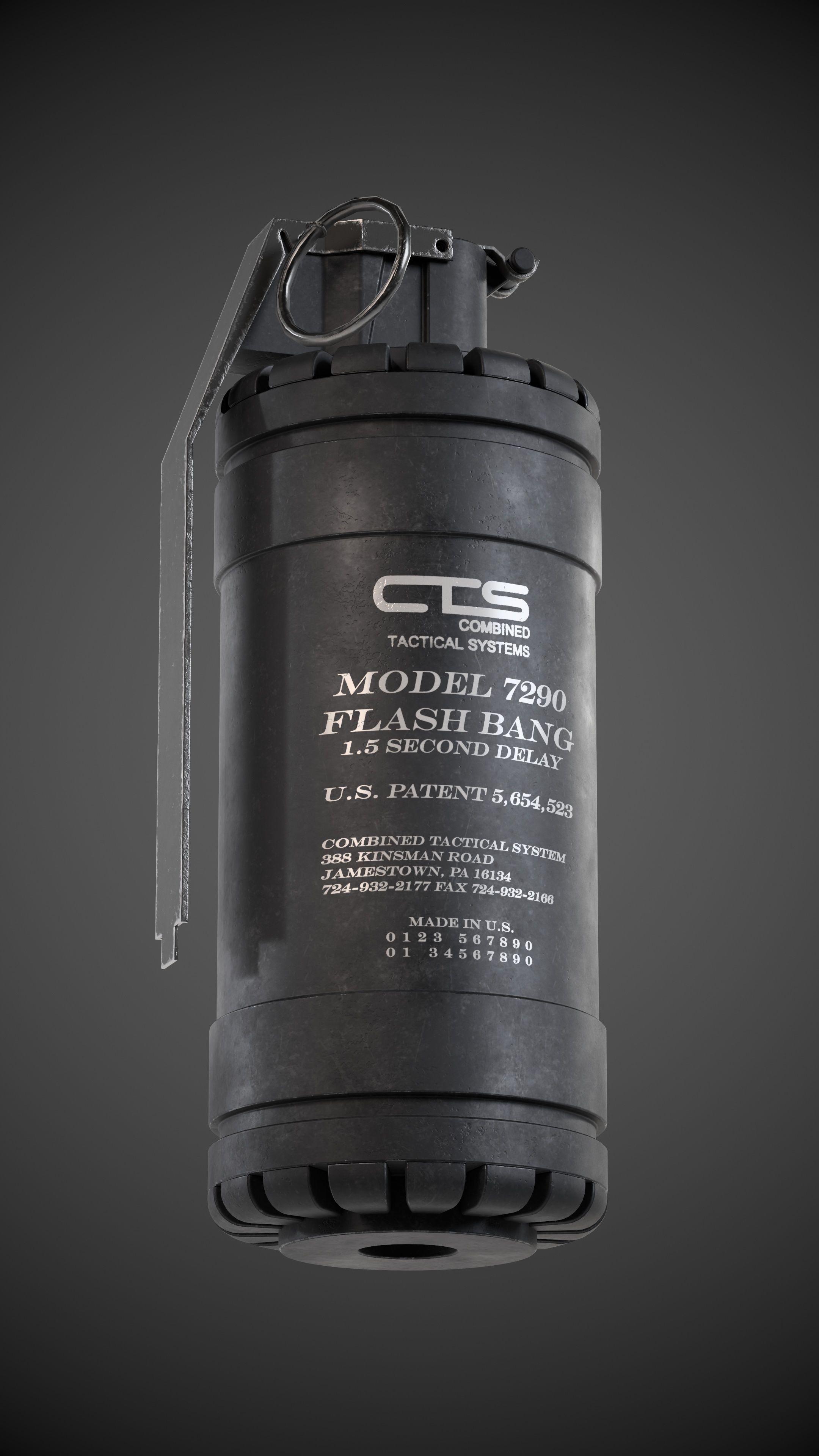 3D model Flashbang grenade VR / AR / low-poly | CGTrader