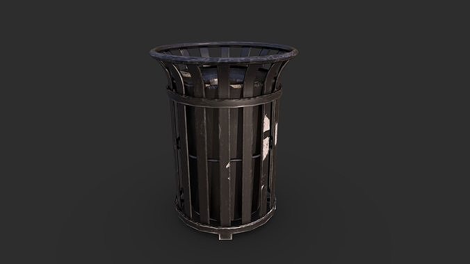 3D model Trash bin VR / AR / low-poly | CGTrader