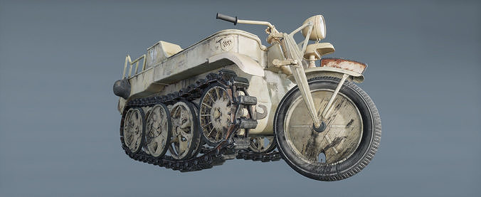 3D model NSU Kettenkrad VR / AR / low-poly | CGTrader