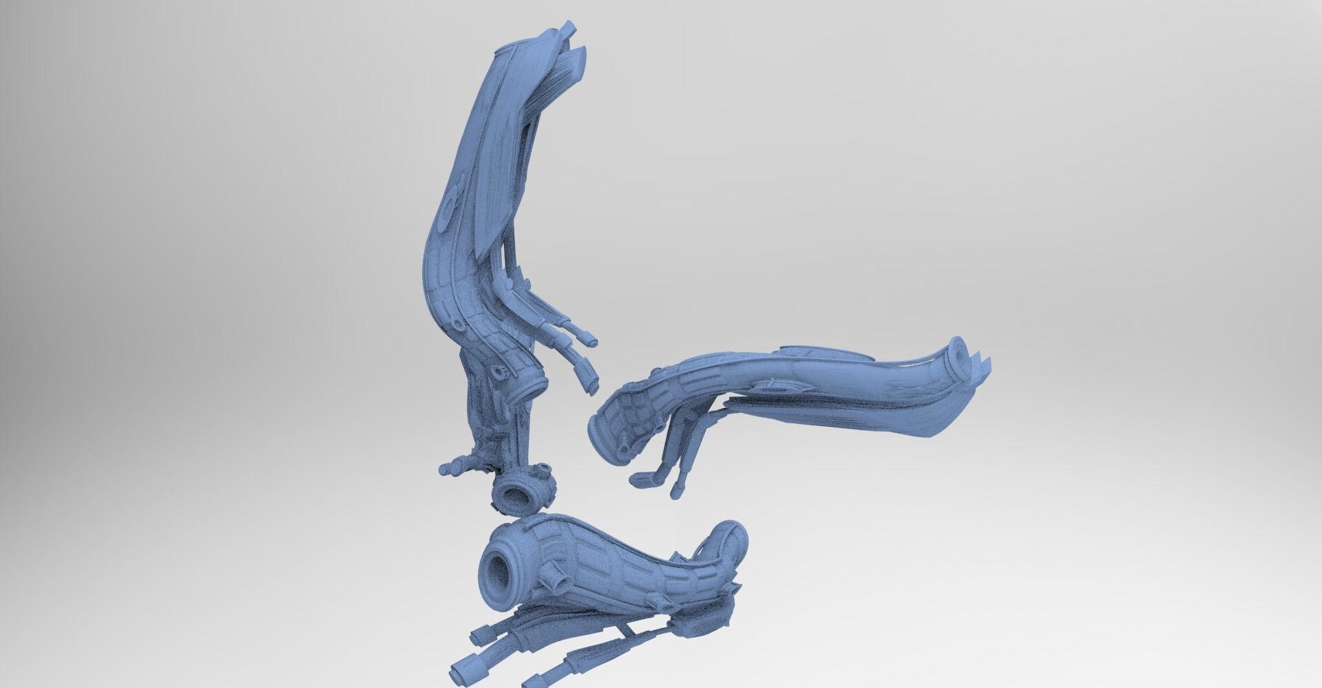 Nordor asteroid interior full collection 3D model | CGTrader