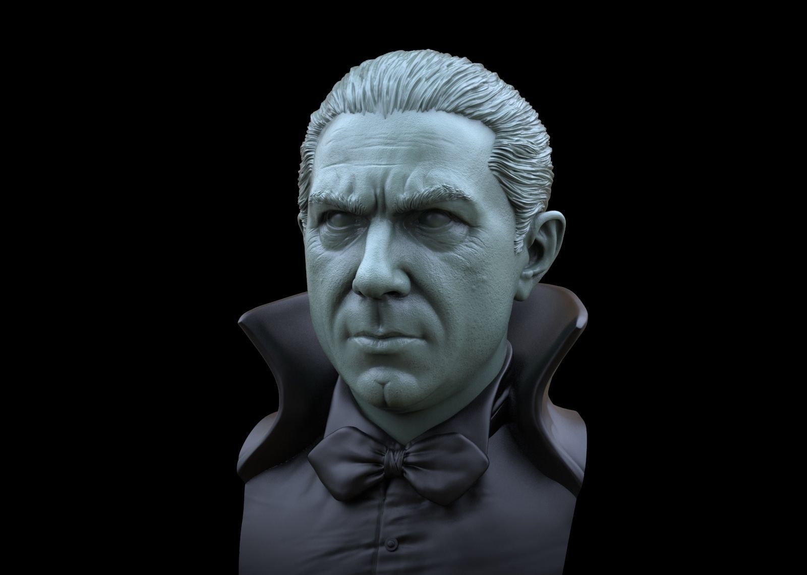 Dracula 1931 - Bela Lugosi - Bust 3D model 3D printable | CGTrader