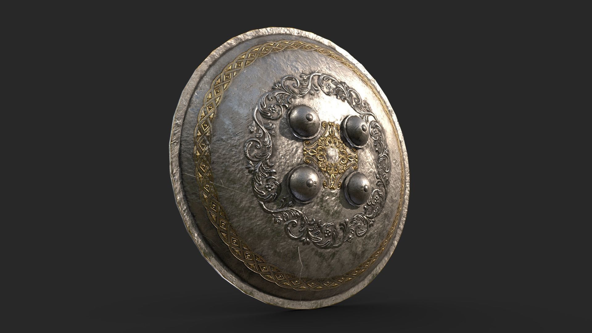 3D model Middle Eastern shield VR / AR / low-poly | CGTrader