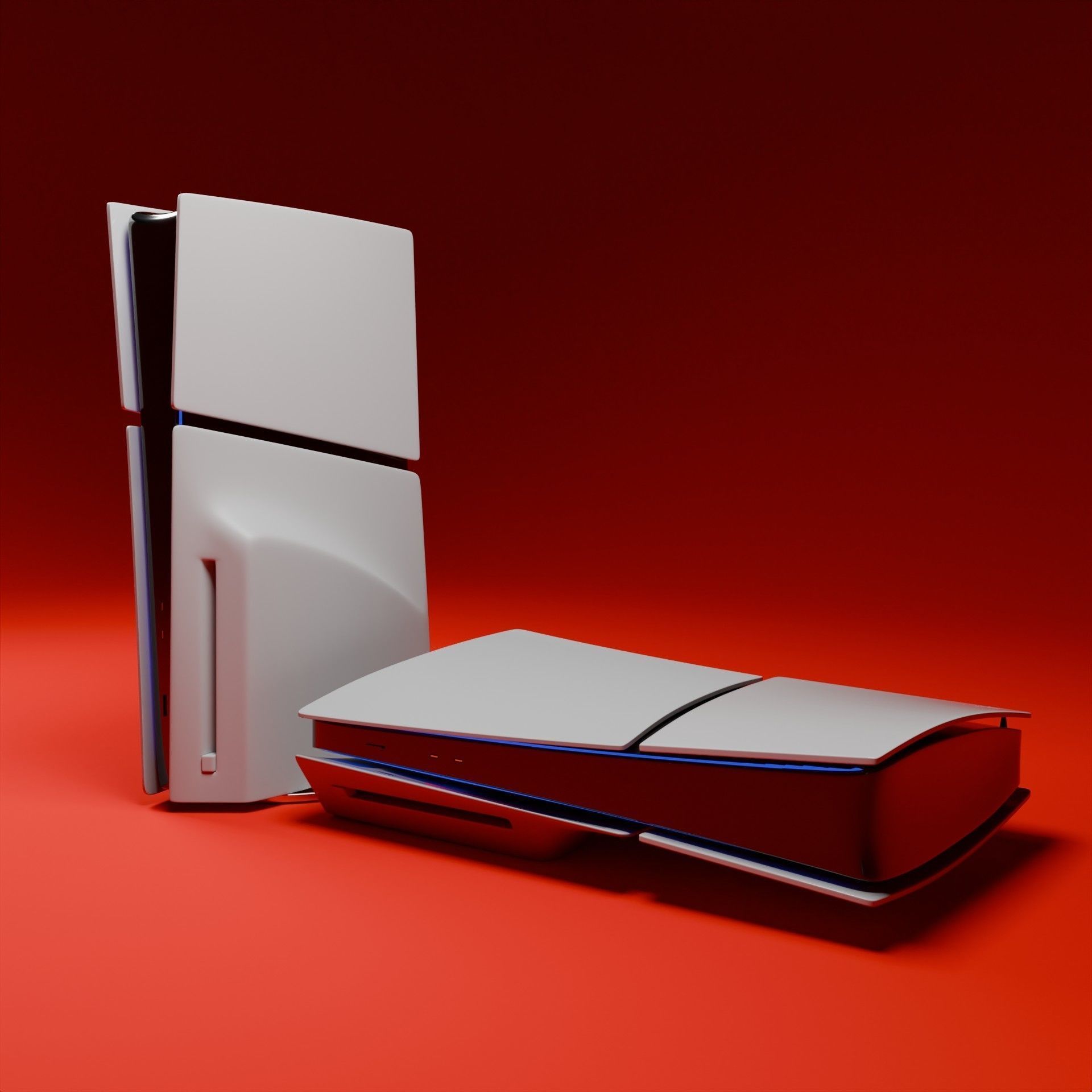 Playstation 5 slim gaming console PS 5 slim 3D model | CGTrader