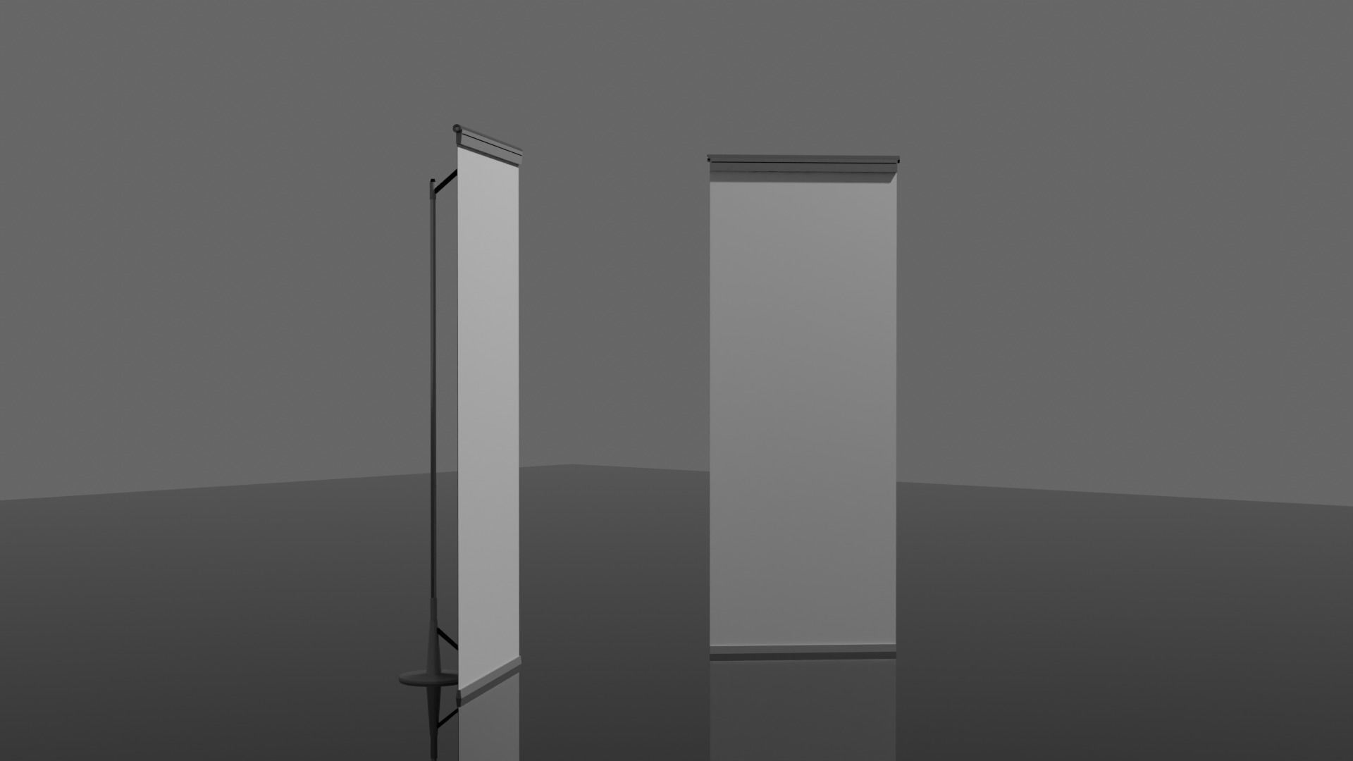 banner stand free 3D model | CGTrader