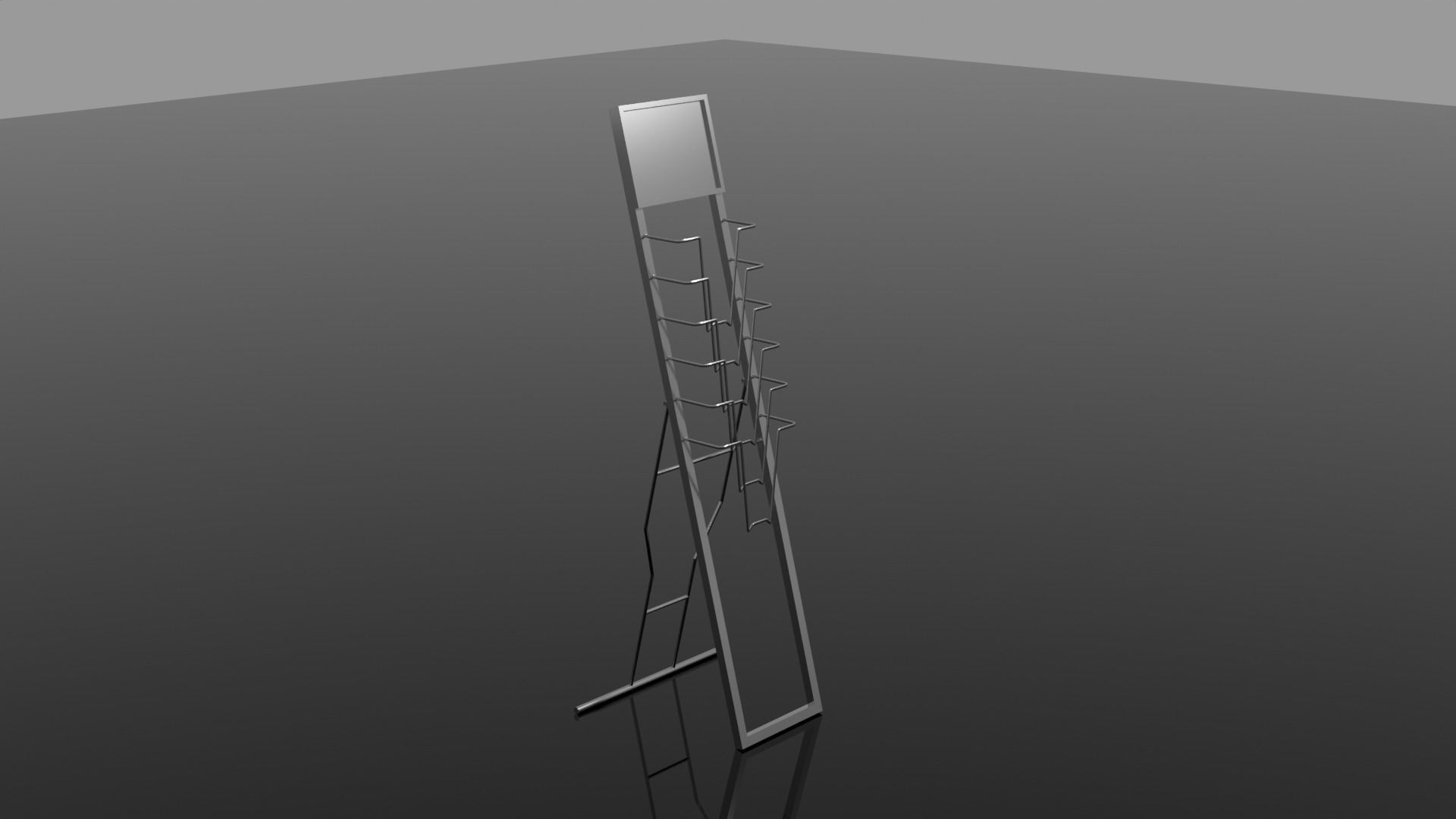 catalog brochure stand free 3D model | CGTrader