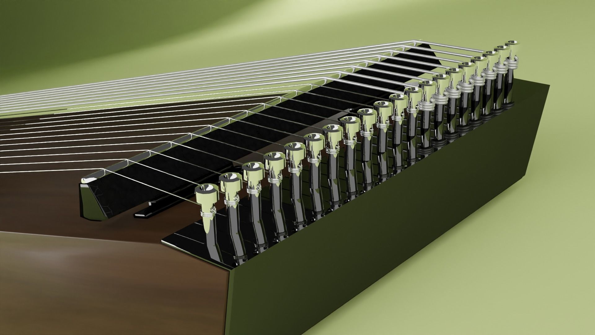 Kacapi Sundanese Traditional Music Instrument 3D model | CGTrader