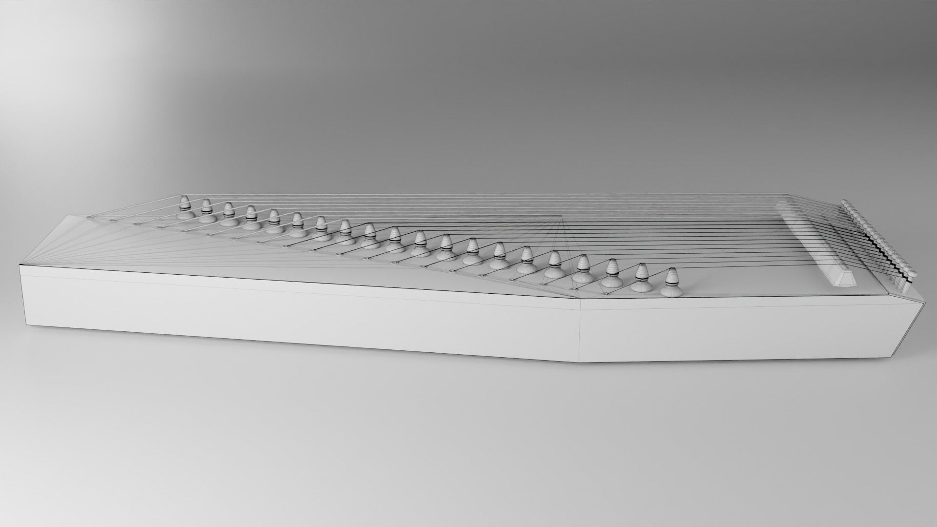 Kacapi Sundanese Traditional Music Instrument 3D model | CGTrader