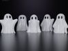 Ghosts x5 set 3D model 3D printable | CGTrader