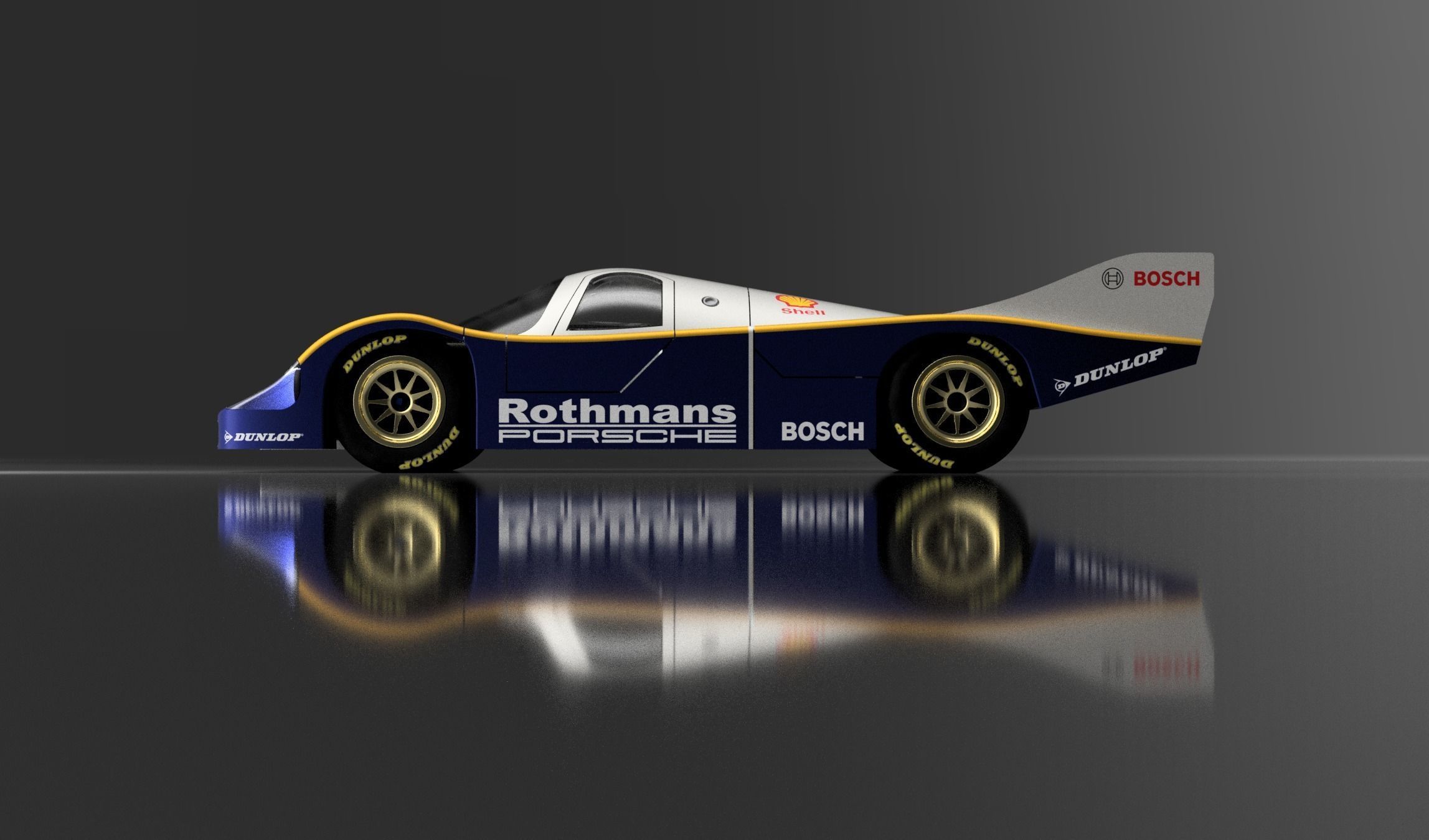 PORSCHE 962 ROTHMANS 1985 LE MANS CHAMPION 3D model 3D printable | CGTrader