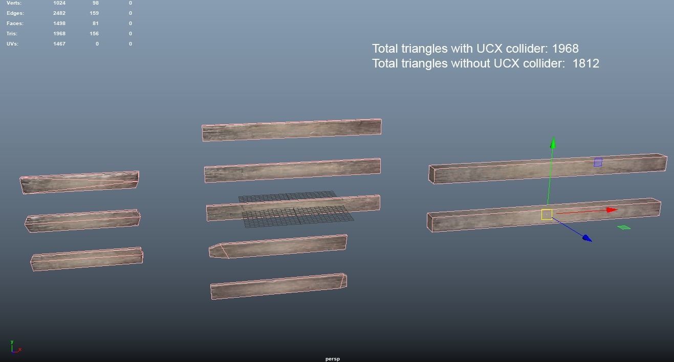 3D model Old Wood Planks Combination for Unreal Engine and Unity 3D VR ...
