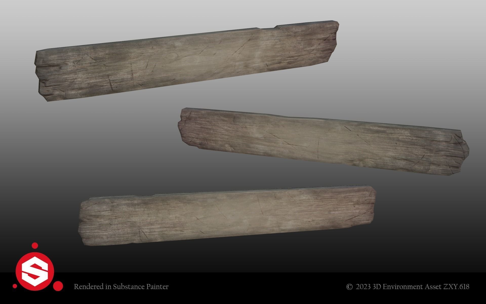 3D model Old Wood Planks Combination for Unreal Engine and Unity 3D VR ...