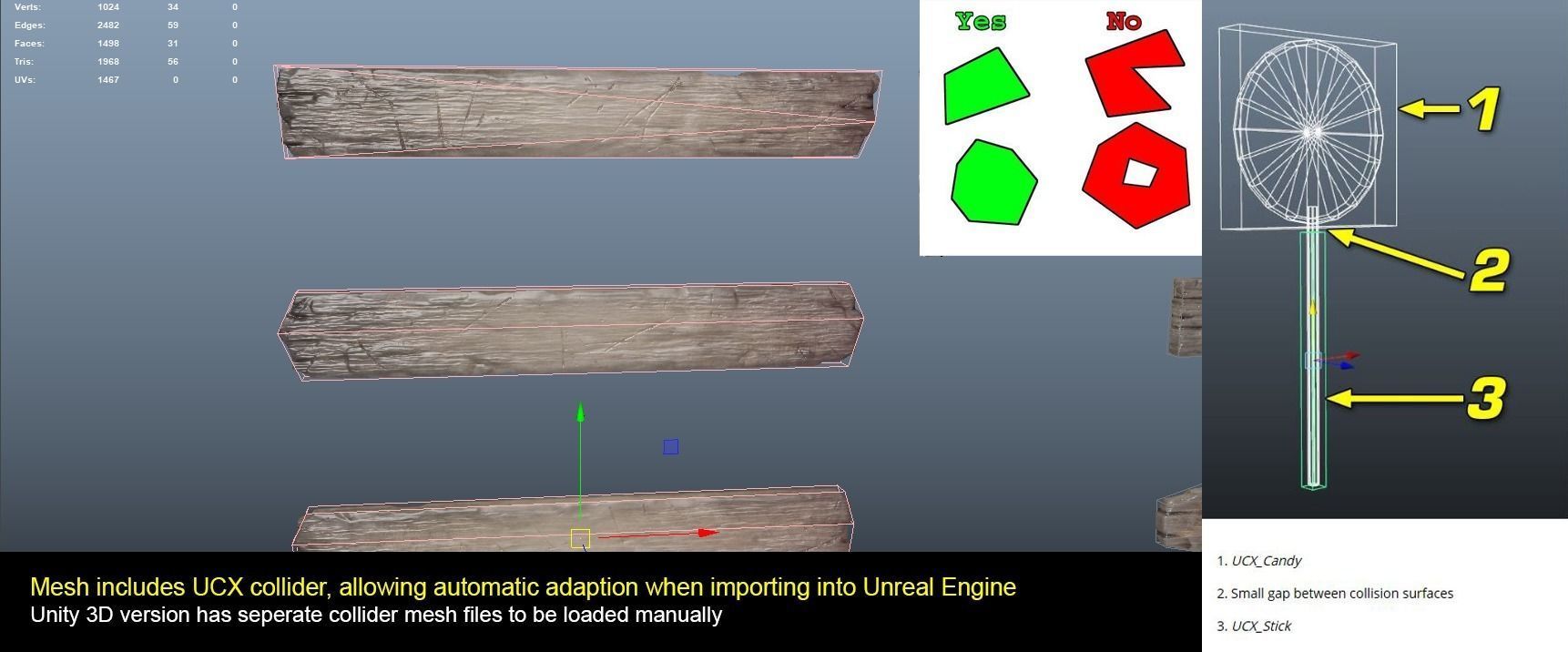 3D model Old Wood Planks Combination for Unreal Engine and Unity 3D VR ...
