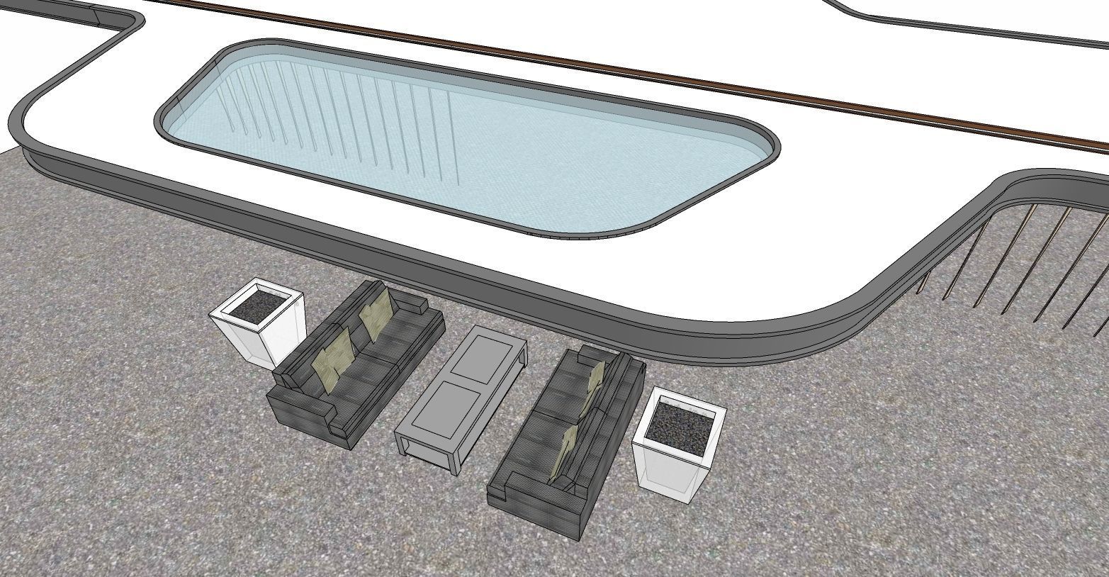 Entrance dropline shading area 3d model 3D model | CGTrader