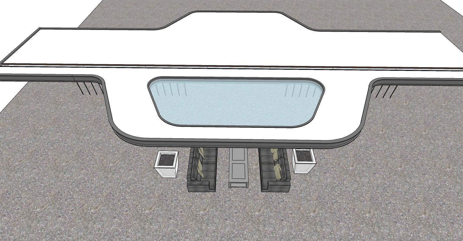 Entrance dropline shading area 3d model 3D model | CGTrader