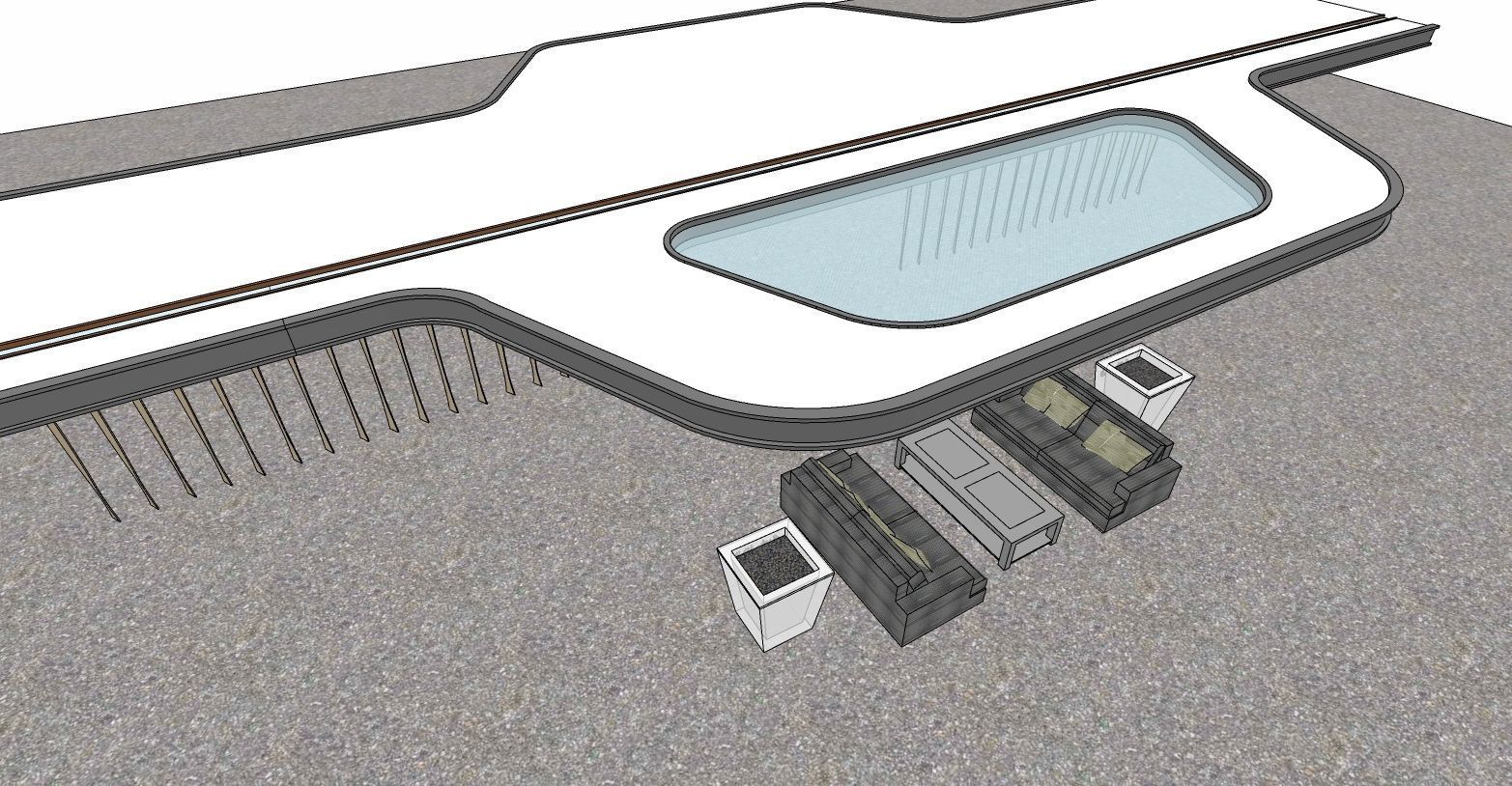 Entrance dropline shading area 3d model 3D model | CGTrader