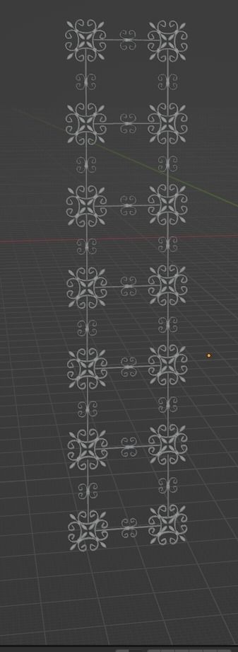 3D model Modular Forged Fencing Set VR / AR / low-poly | CGTrader
