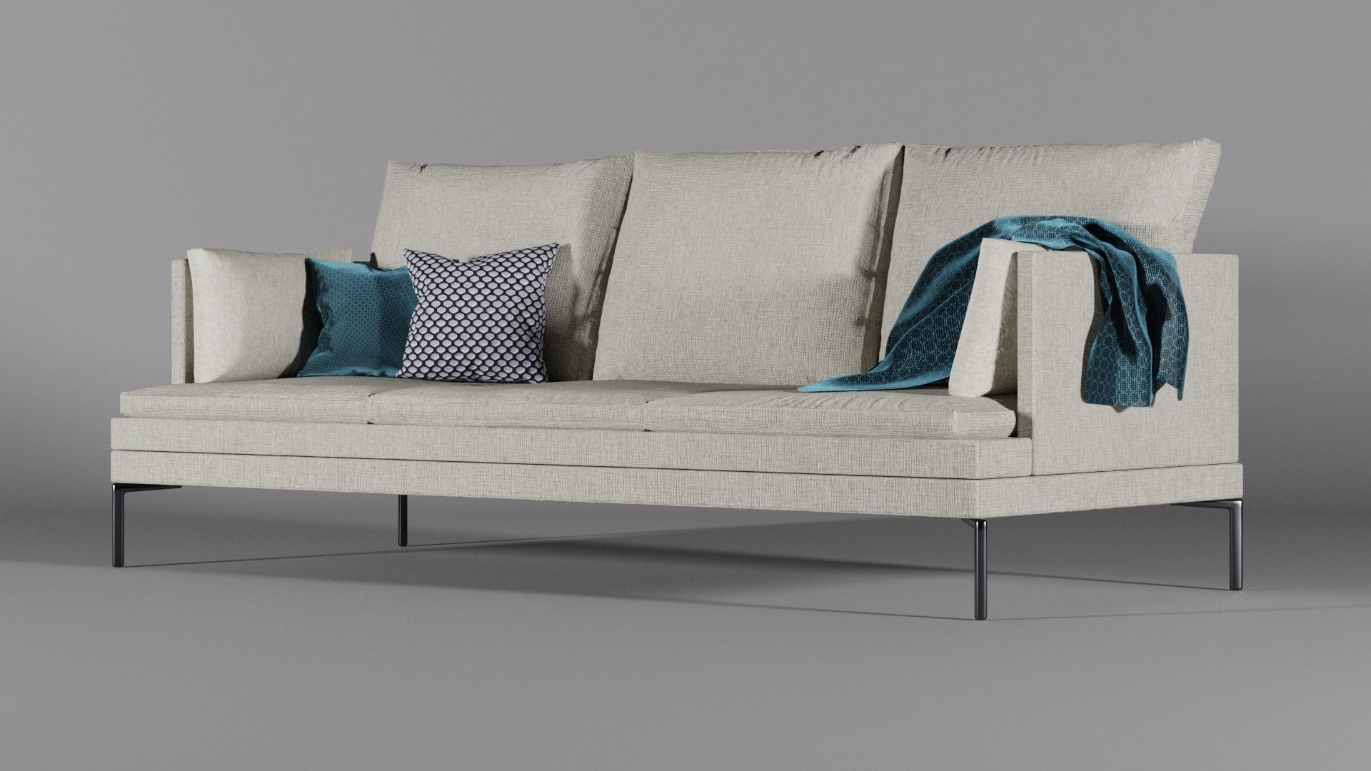 Zanotta William Couch free 3D model | CGTrader