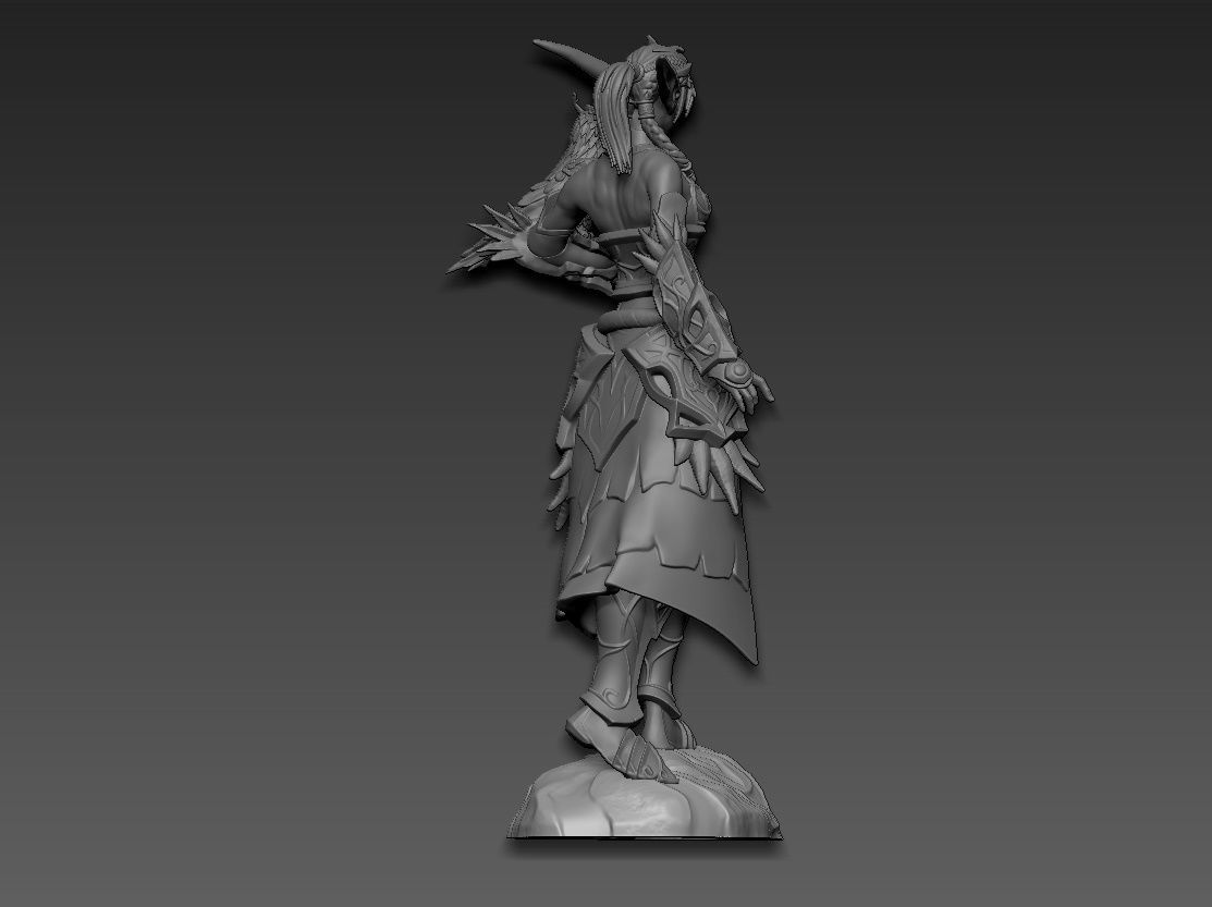 Tyranda WarCraft 3D model 3D printable | CGTrader