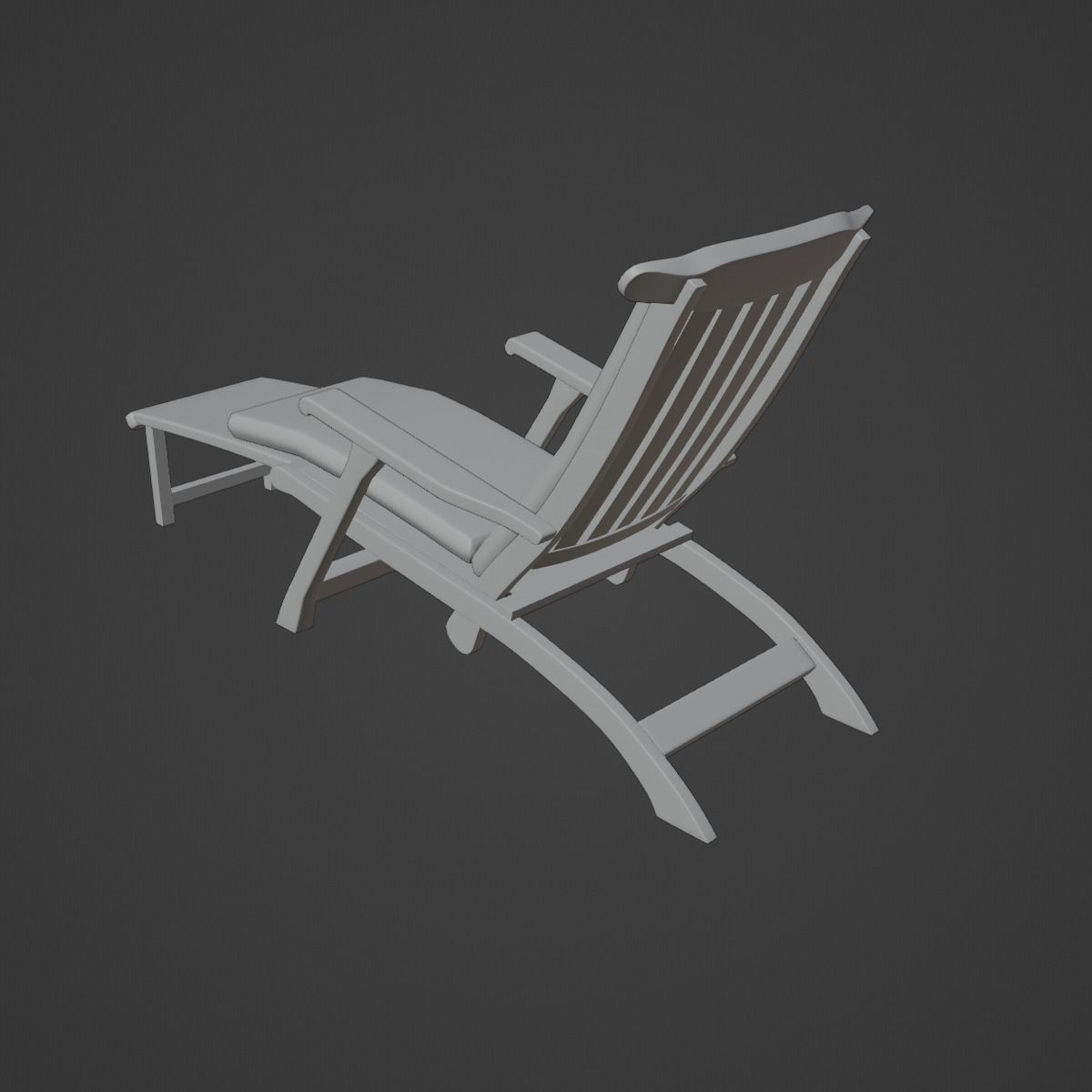 Beach Chair with matress 3d Model 3D model | CGTrader
