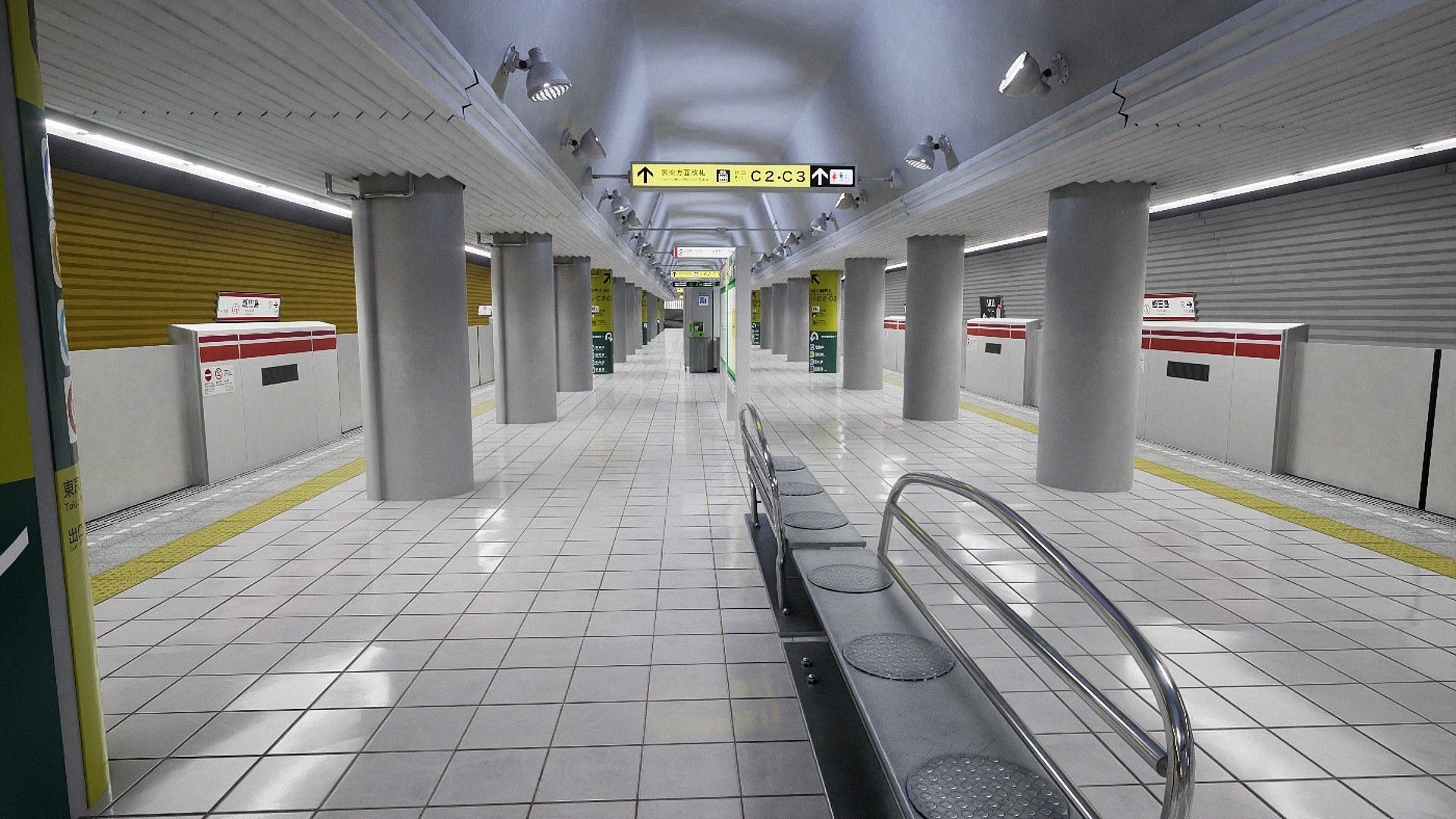 3D model Tokyo Metro Station 01 VR / AR / low-poly | CGTrader