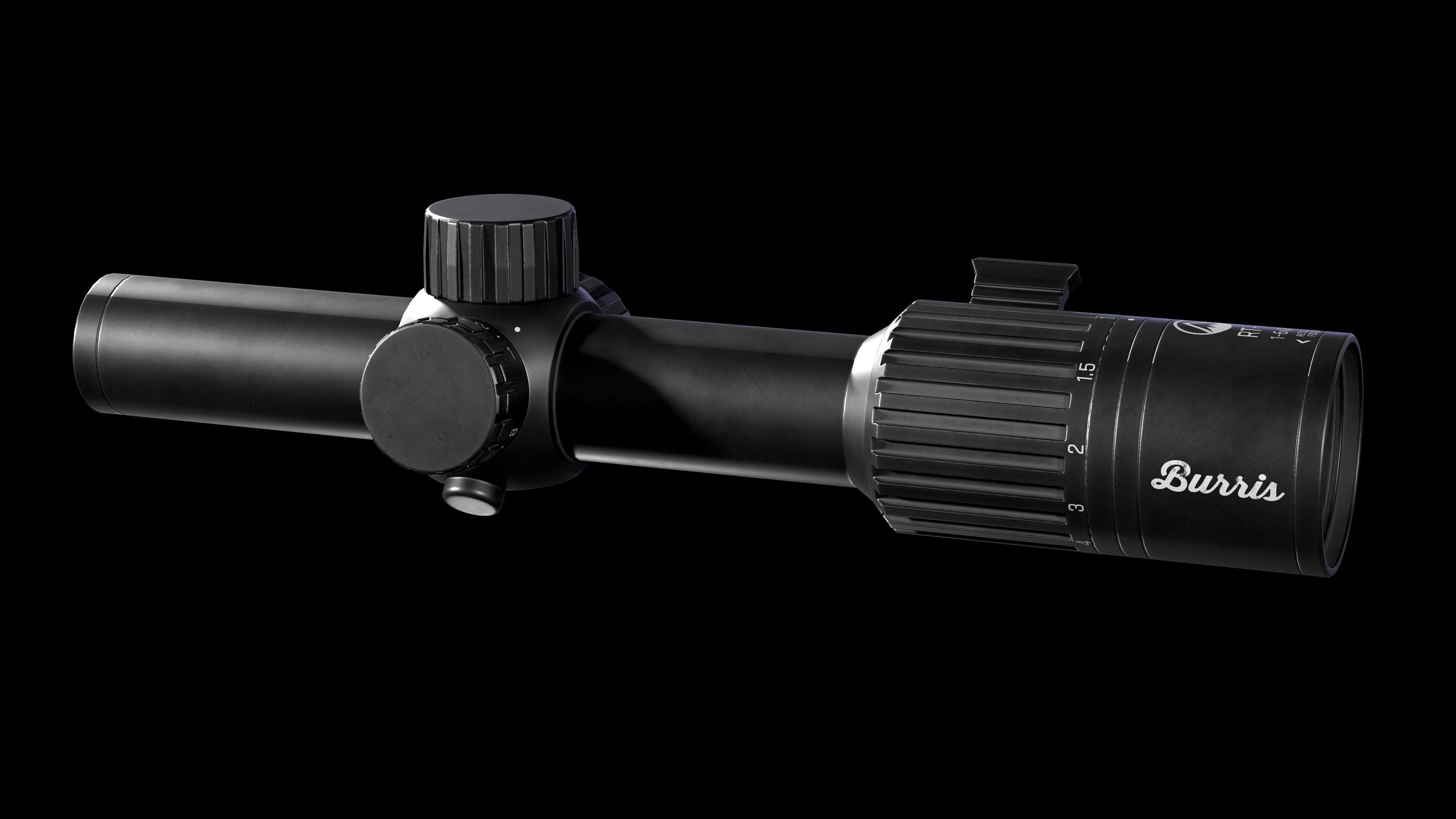 3D model Burris RT6 1-6X24 riflescope VR / AR / low-poly | CGTrader
