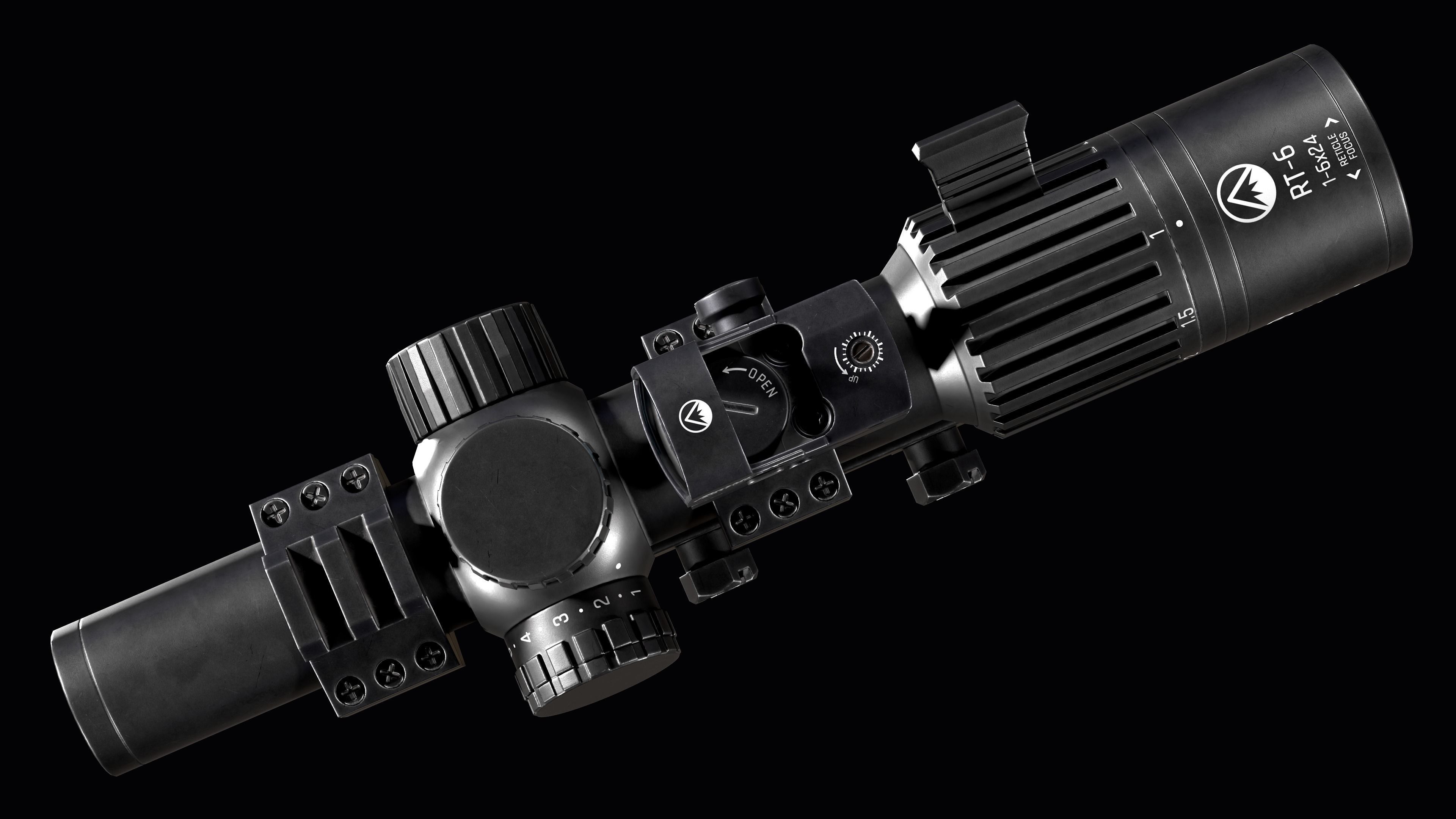 3D Model Collection Burris RT6 riflescope with Burris FastFire 3 Red ...