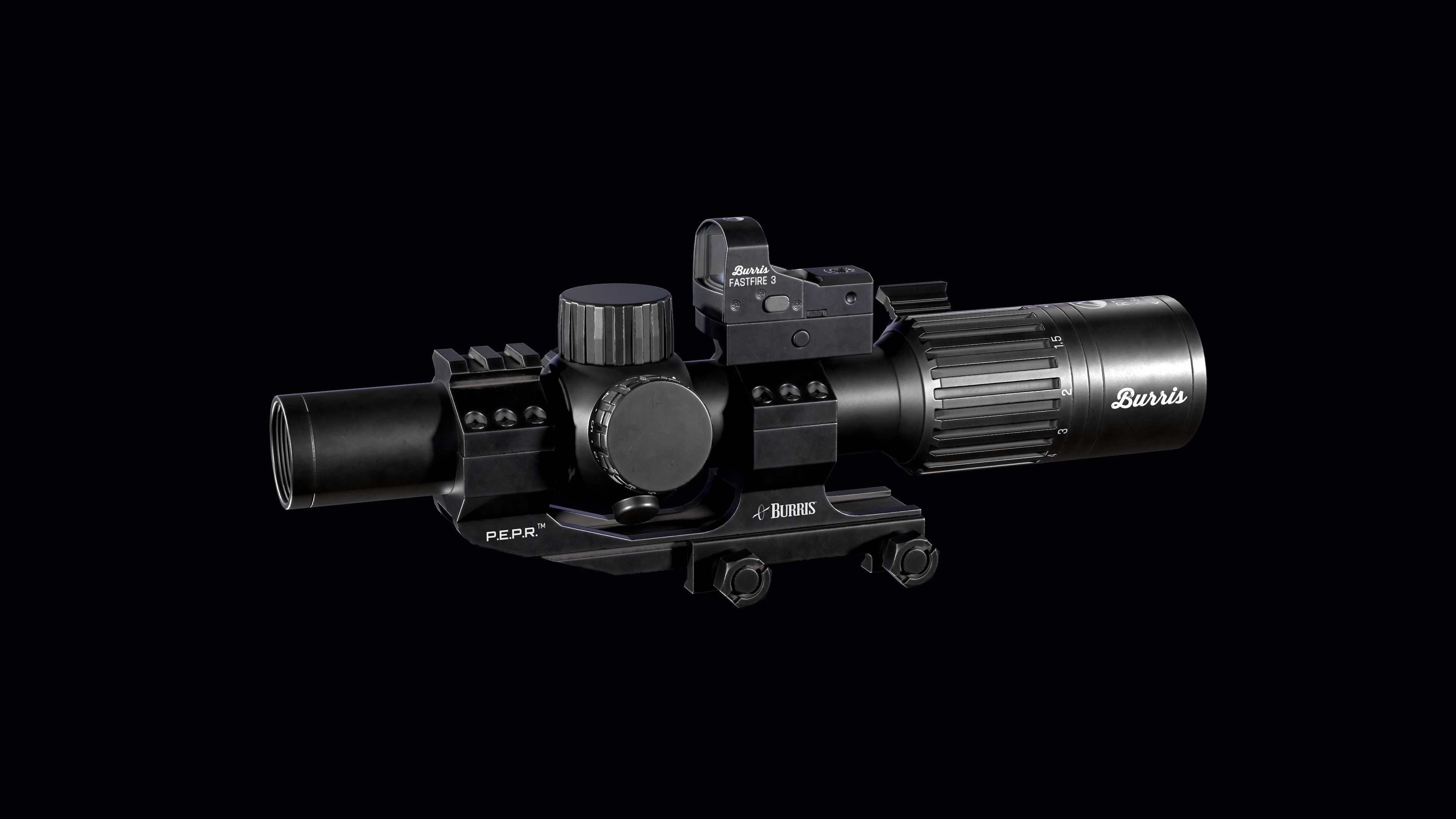 3D Model Collection Burris RT6 riflescope with Burris FastFire 3 Red ...
