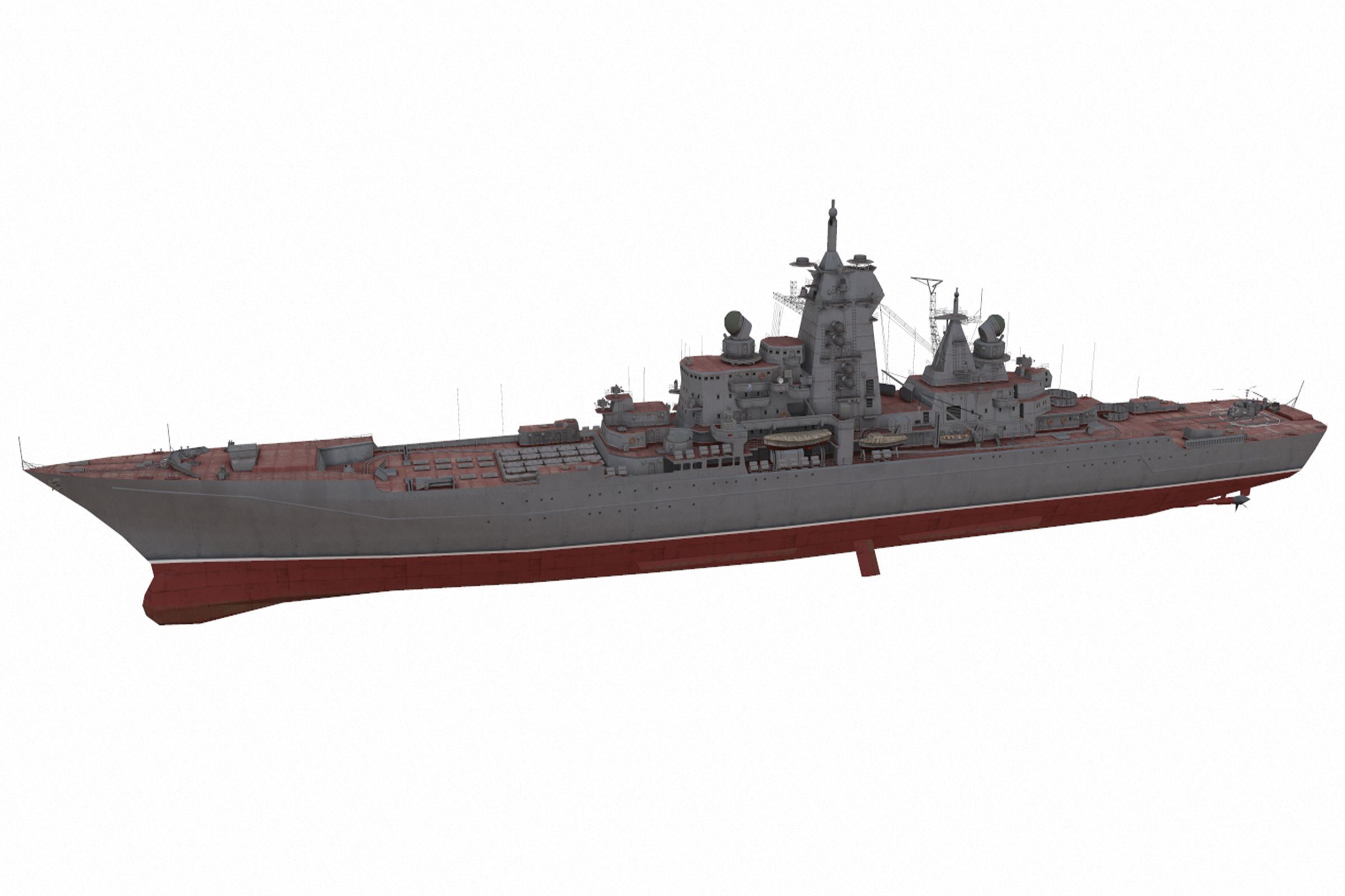 3D model Kirov-class battlecruiser VR / AR / low-poly | CGTrader