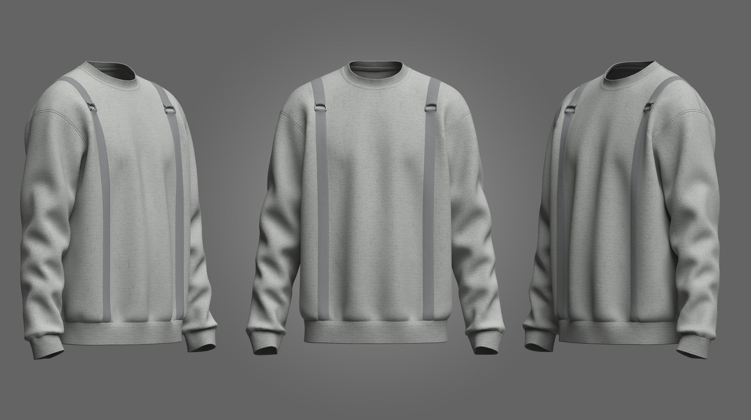 Oversized Sweatshirt 3d Model 3D model | CGTrader