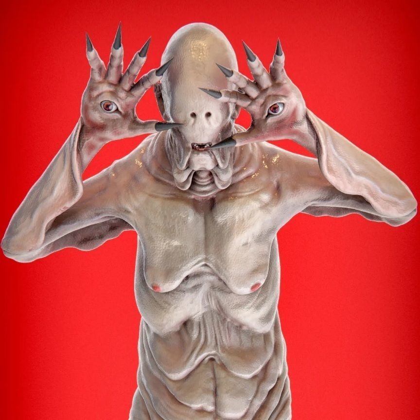 3D Printable Pale Man Pans Labyrinth Full body figure 3D model 3D ...