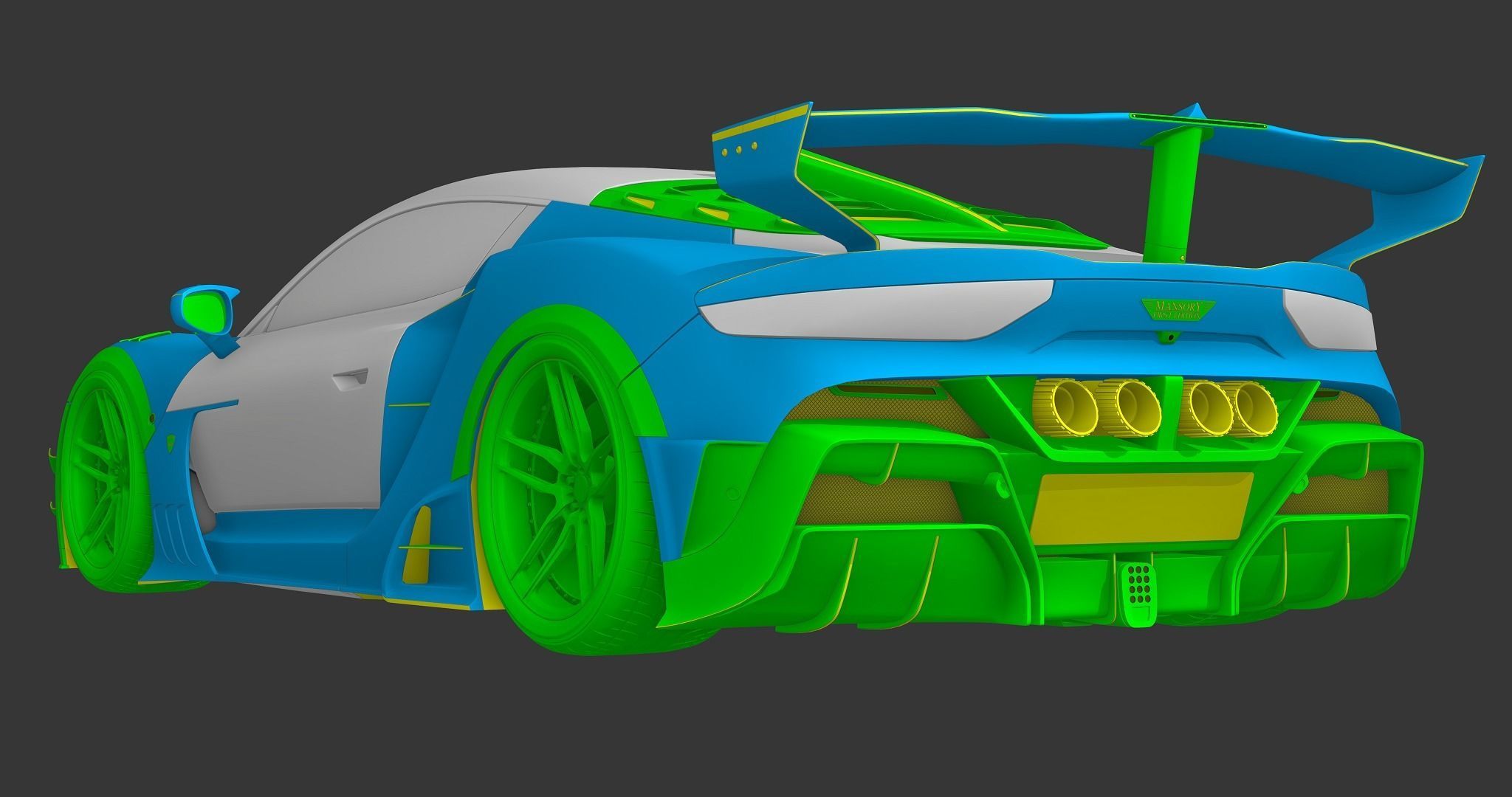 3D model Maserati mc20 mansory first edition VR / AR / low-poly | CGTrader