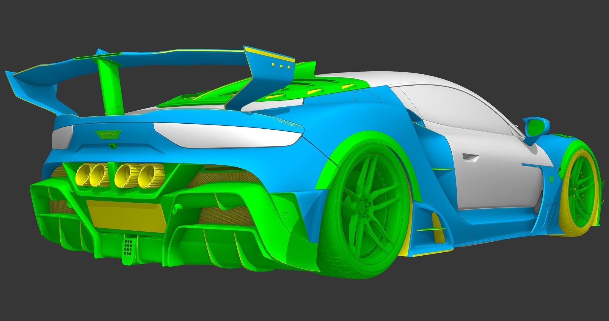 3D model Maserati mc20 mansory first edition VR / AR / low-poly | CGTrader