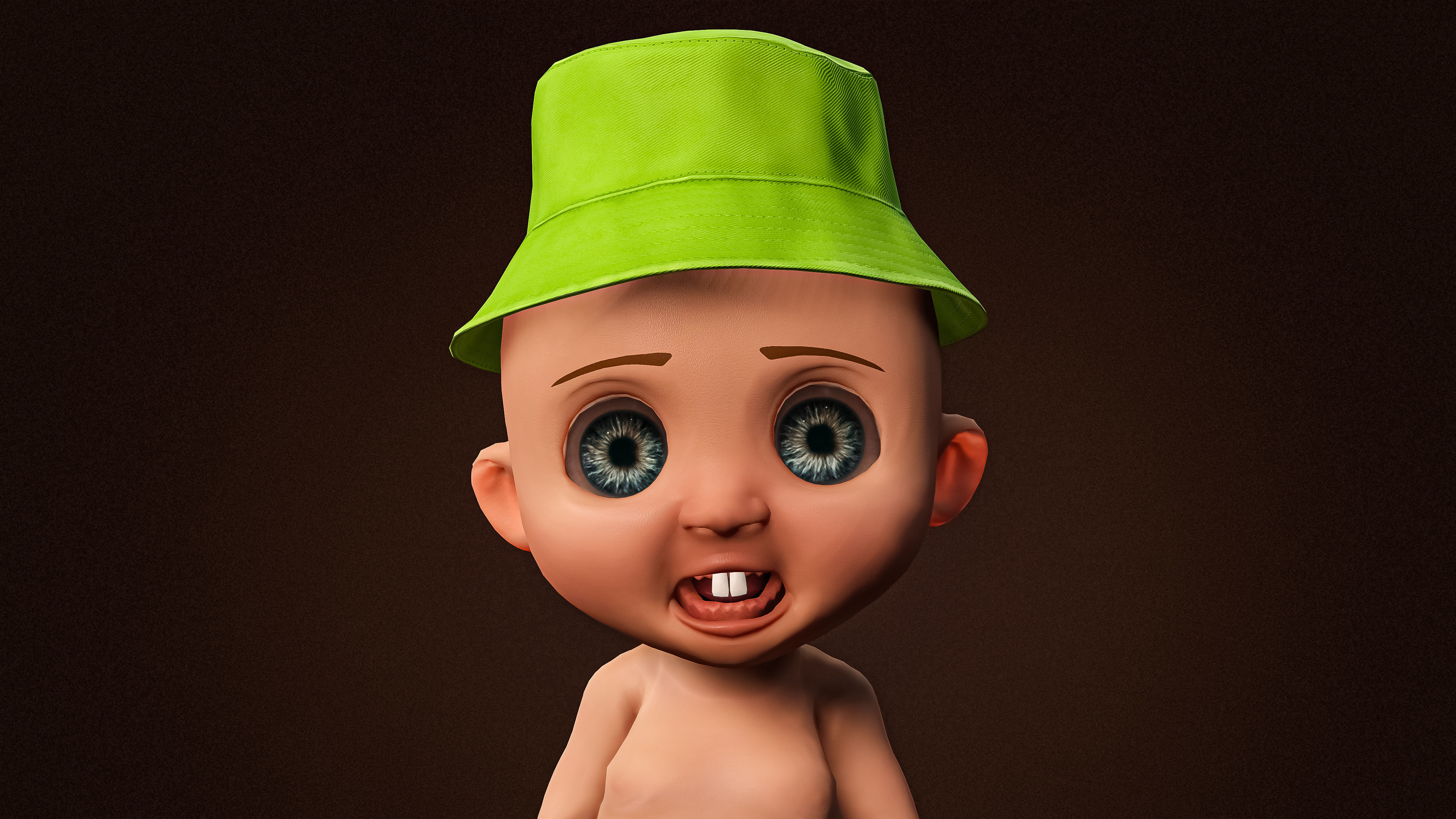 3D model High Quality Baby Cartoon Character VR / AR / low-poly | CGTrader