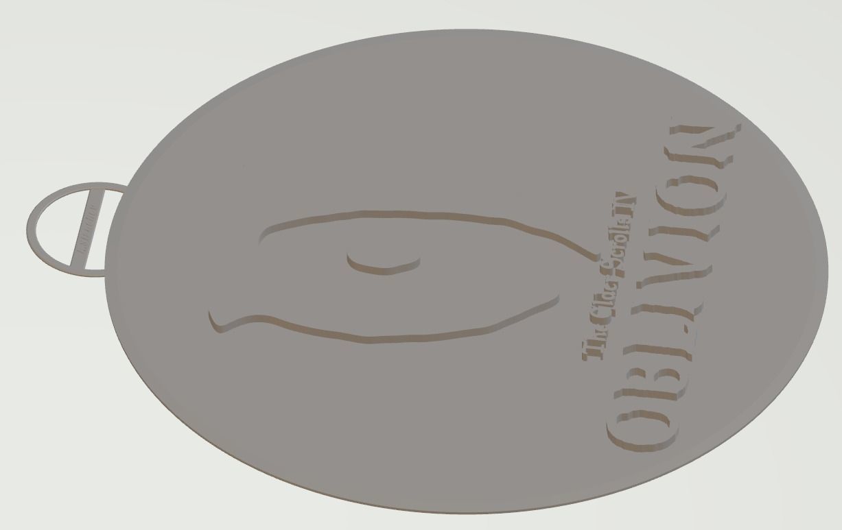 The Elder Scrolls IV Oblivion Logo Keychain 3D model 3D printable ...