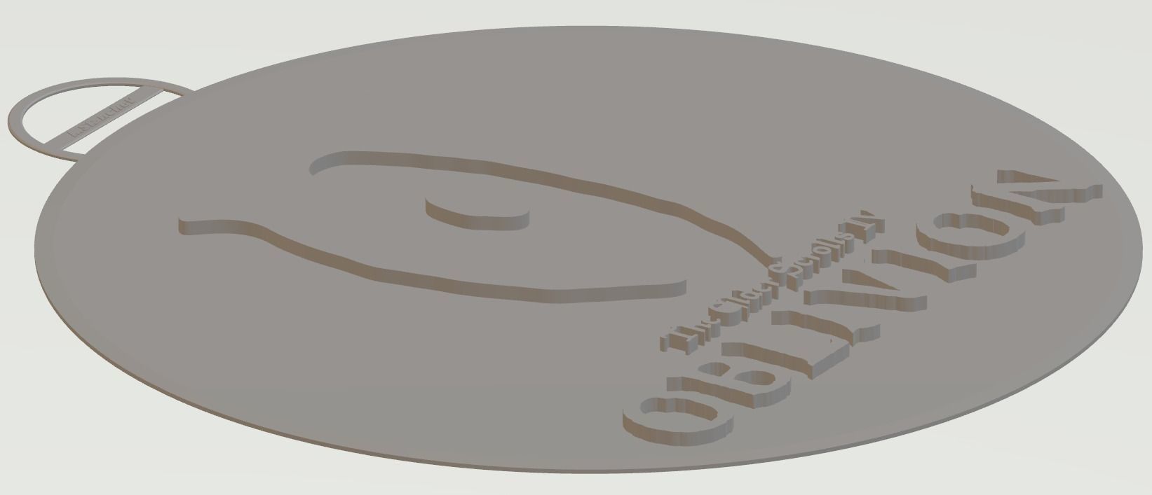 The Elder Scrolls IV Oblivion Logo Keychain 3D model 3D printable ...