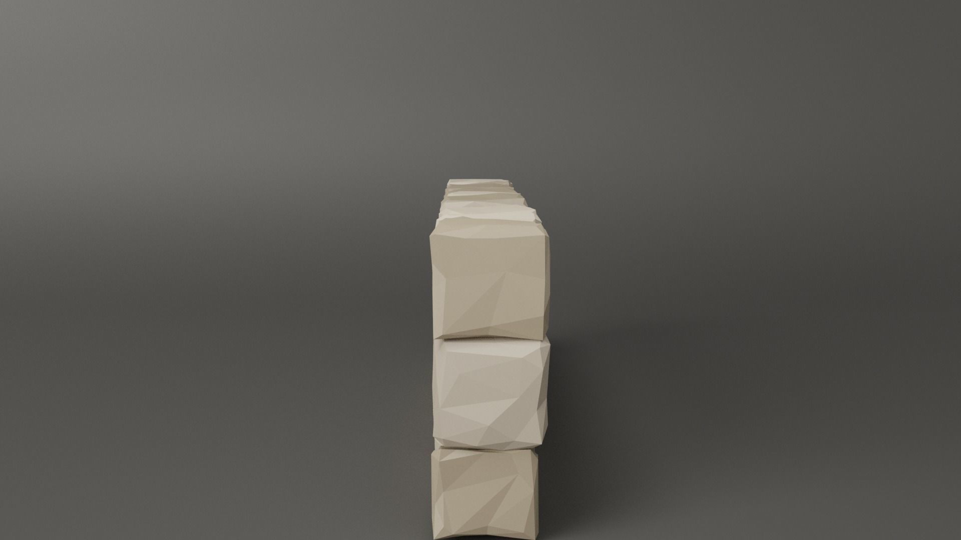 3D model Cartoon Stone Wall VR / AR / low-poly | CGTrader