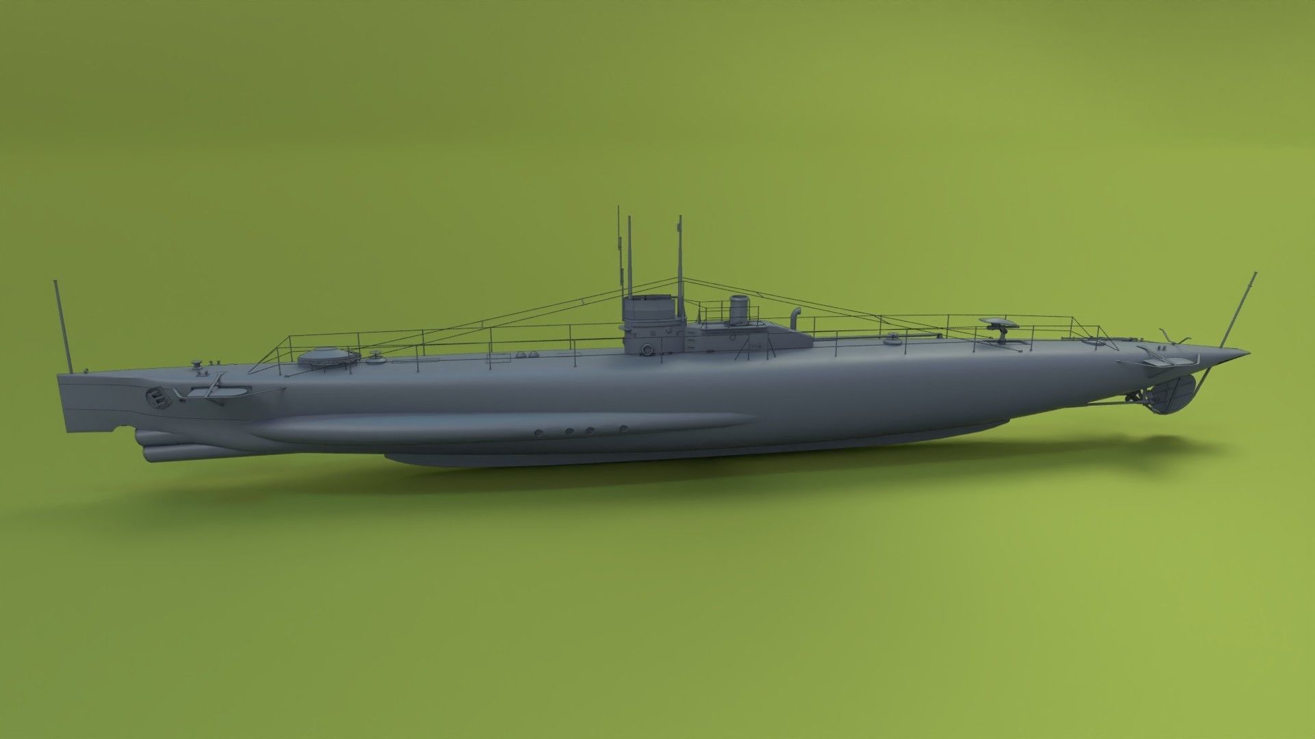 3D model HMS Swordfish Submarine VR / AR / low-poly | CGTrader