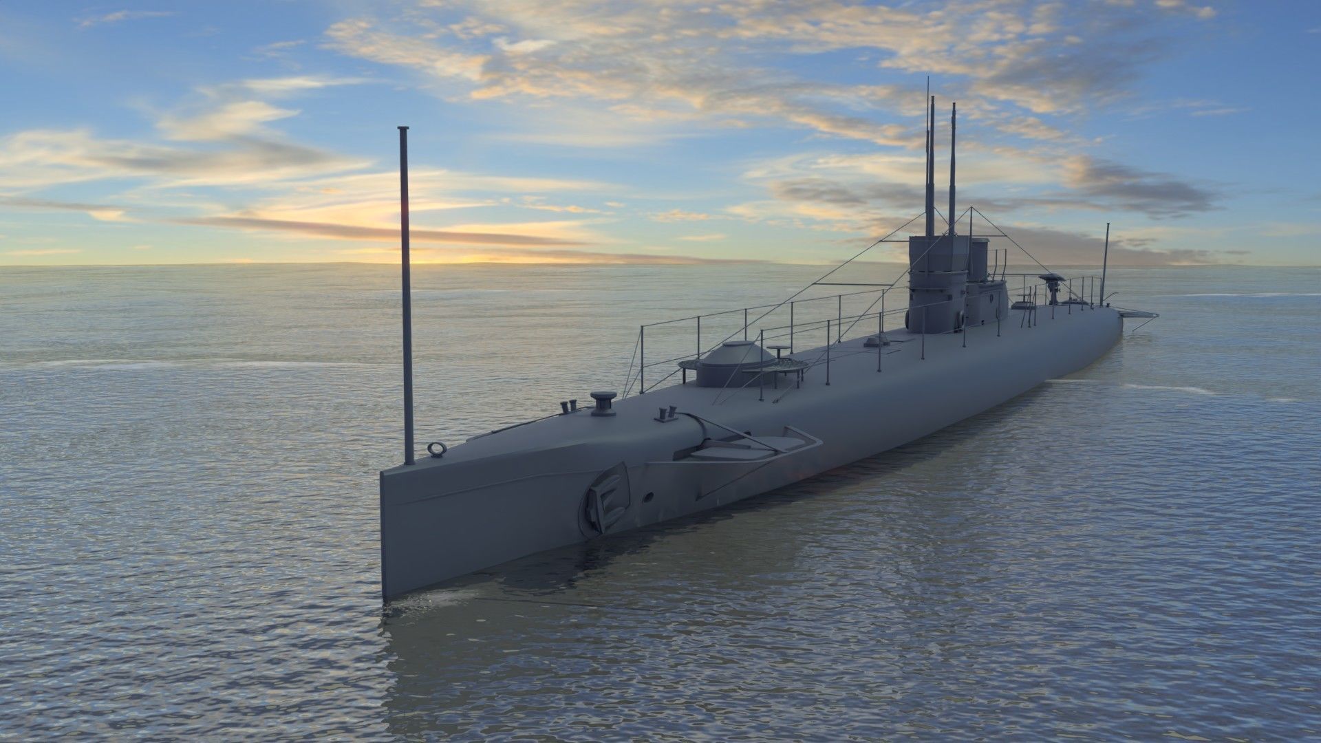 3D model HMS Swordfish Submarine VR / AR / low-poly | CGTrader