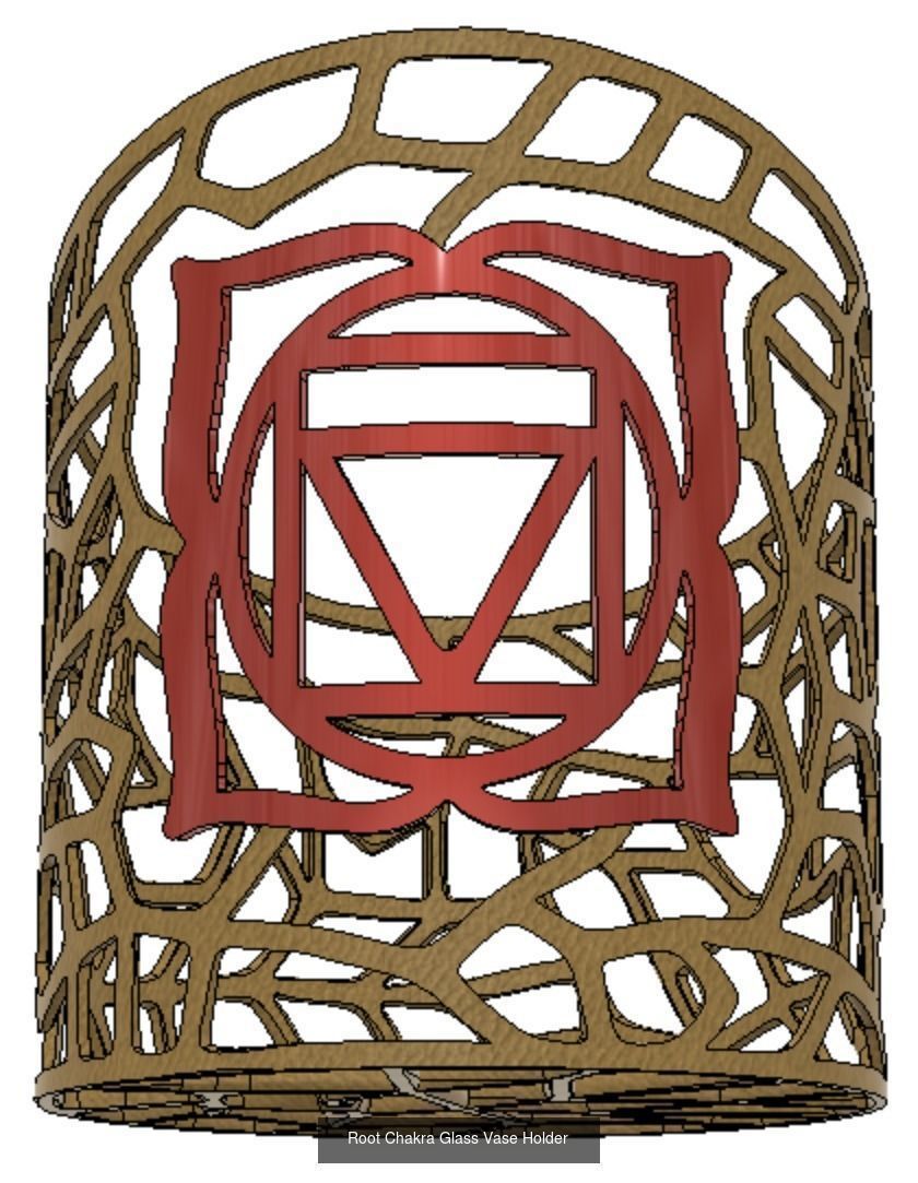 7 Chakras Glass Vase Holder 3D Model Collection 3D printable | CGTrader