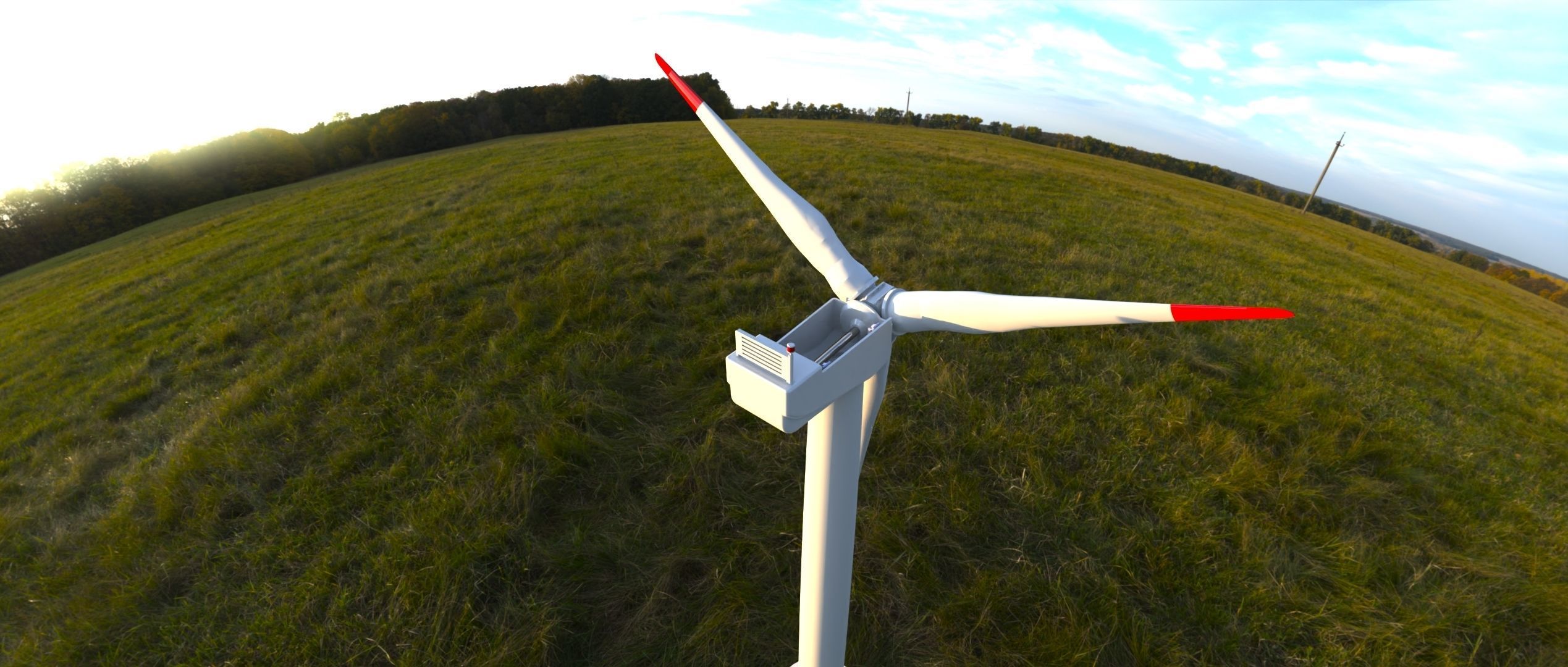 Printable Wind Turbine Model 3D model 3D printable | CGTrader