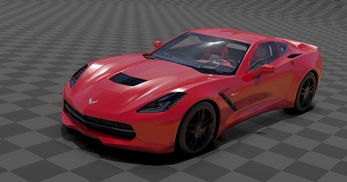 3D model Chevrolet Corvette VR / AR / low-poly | CGTrader