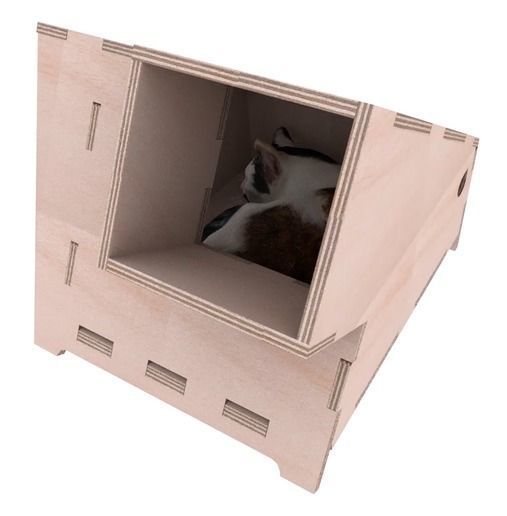 CNC and 3D File Cat House 3D model 3D printable | CGTrader