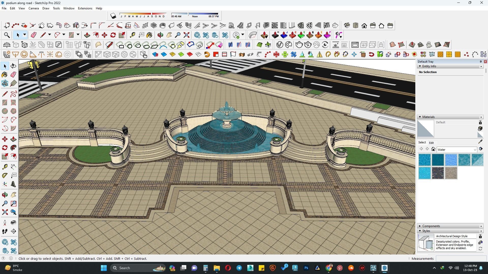Asphalt Road Section Free 3d Model 3D model | CGTrader