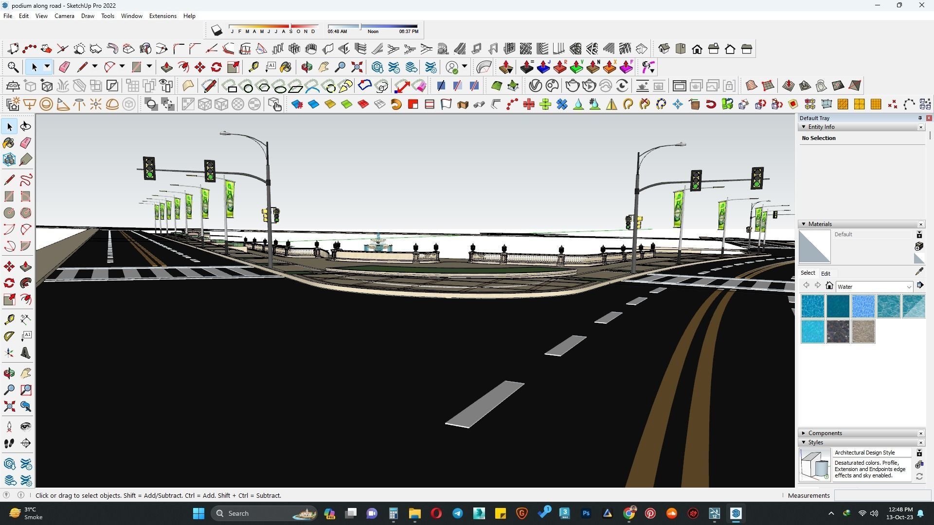 Asphalt Road Section Free 3d Model 3D model | CGTrader